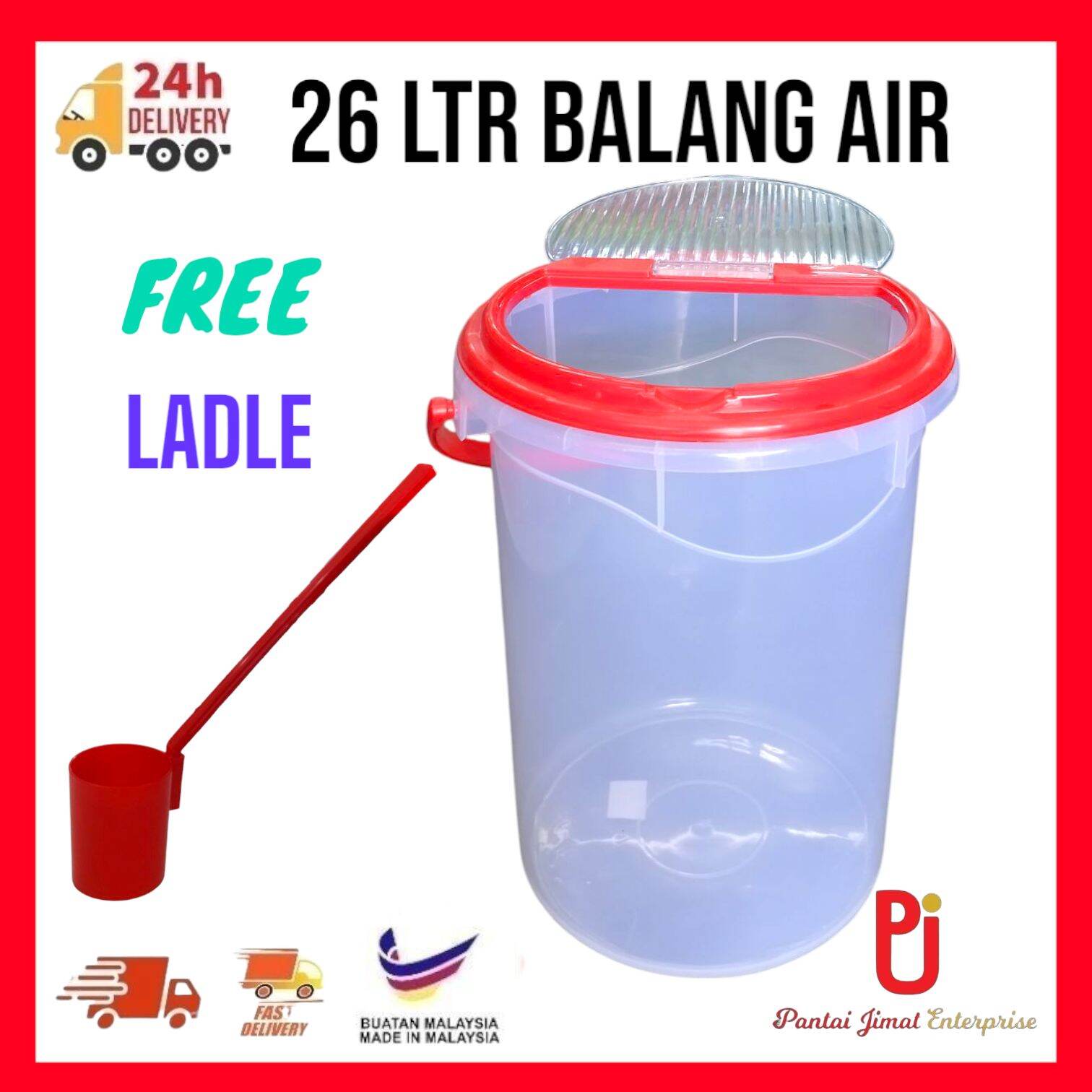 Balang Air 25/ 26Ltr / Bekas Minuman Besar/ Water Container with dipper ...