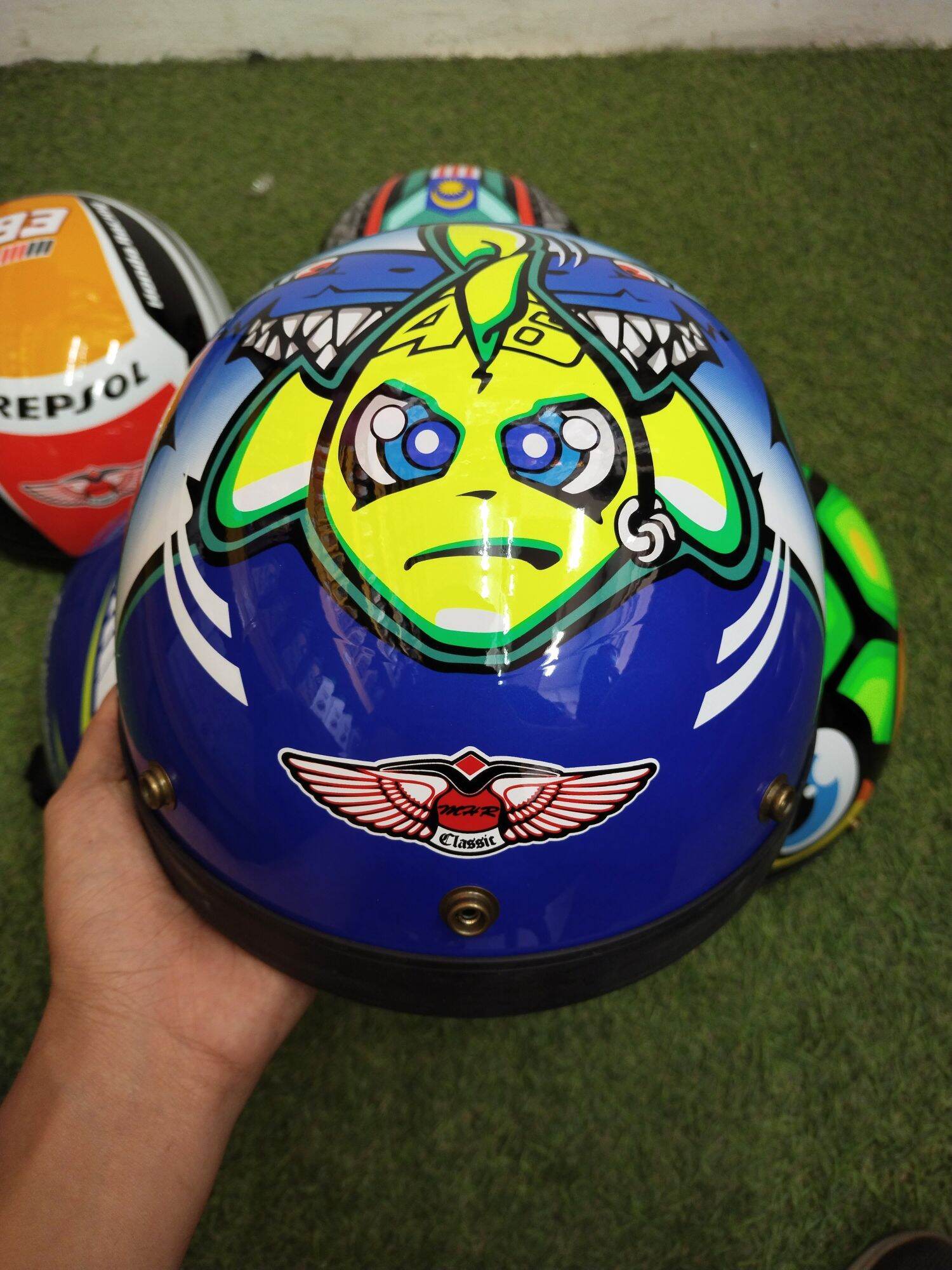 Original 100% MHR III HELMET HALF SPECIAL EDITION (TURTLE🔥SHARK🔥 ...