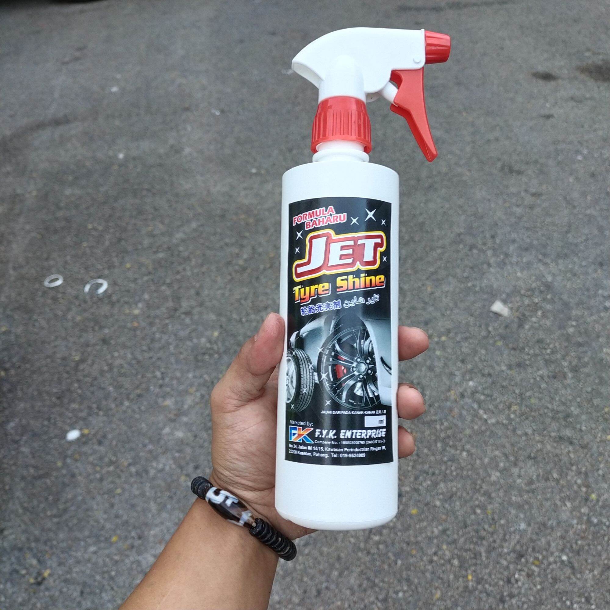 JET TYRE SHINE wax tayar cair spray jenis Thailand grade 500ml | Lazada
