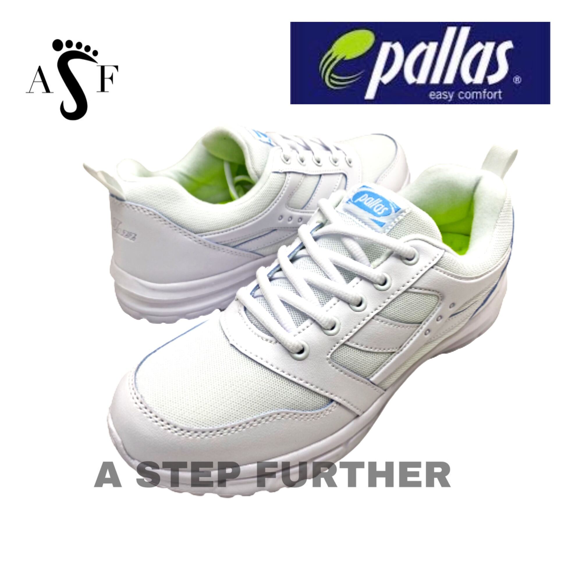 Original Pallas ultra lightweight PALLAS white sport shoe / school shoe ...