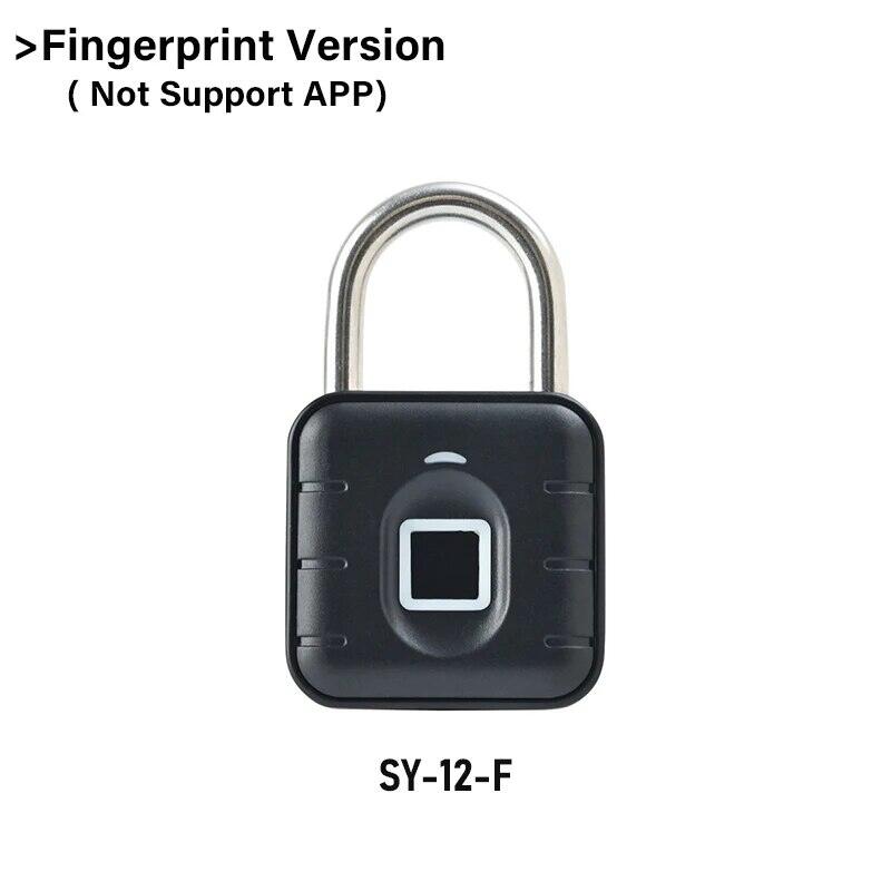 Electronic Lock Tuya Bluetooth Fingerprint Padlock Digital Luggage Lock ...