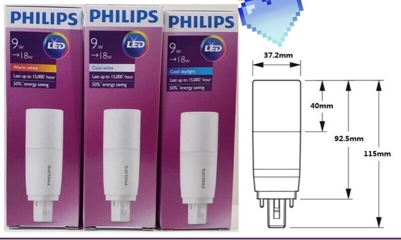 PHILIPS 9W PLC LED STICK BULB G24d | Lazada