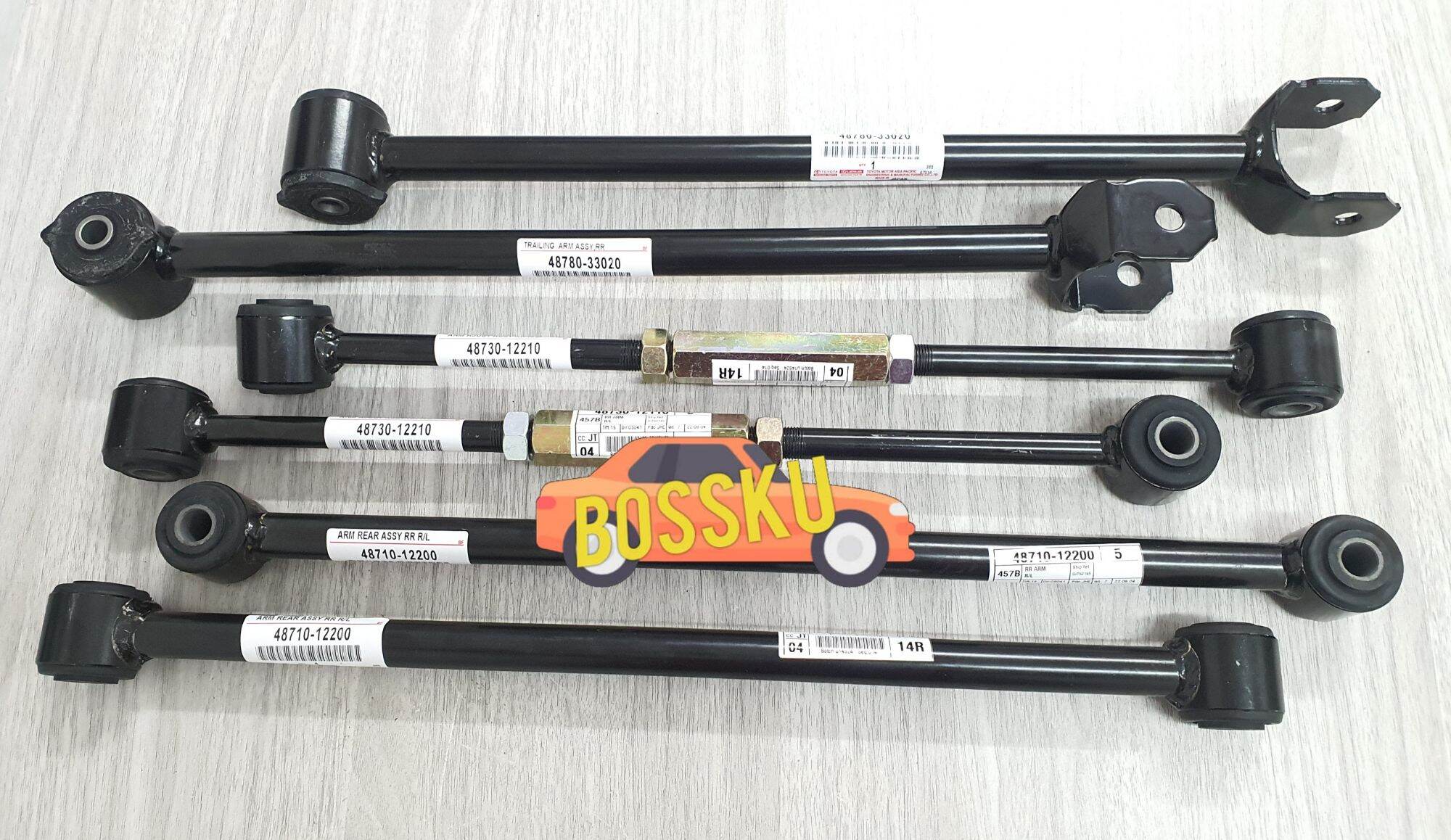 8 IN 1 SET - REAR SUSPENSION ARM/TRAILING ARM/KNUCKLE BUSH/LOWER ARM ...
