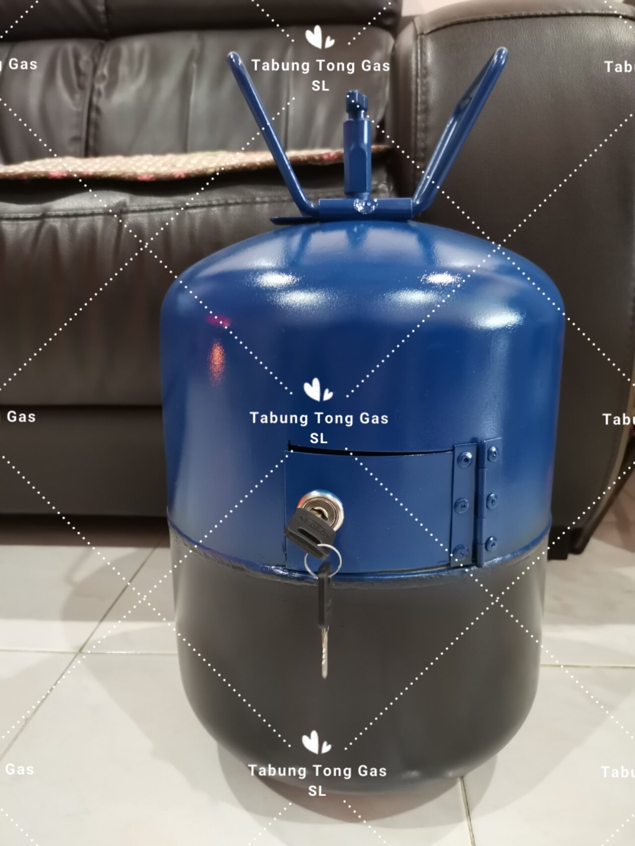 🔥Ready Stock🔥Tabung Tong Gas Duit Syiling Aircond Colour Dark Bule ...