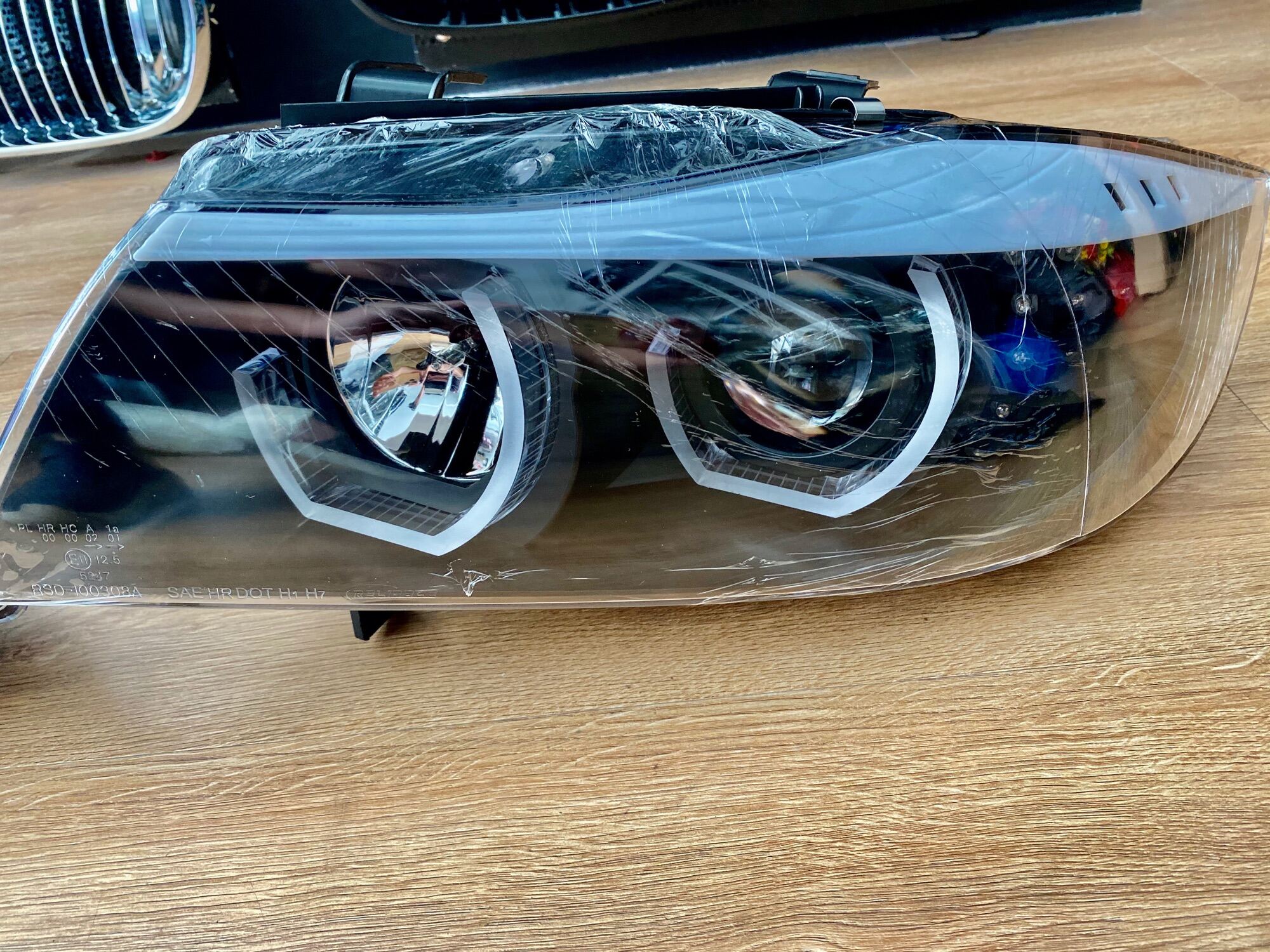 BMW E90 3D Style Projector headlight headlamp head lamp light bar led ...