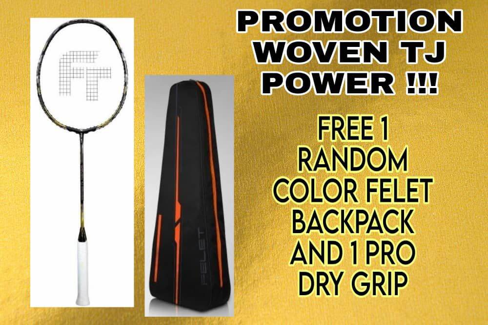FELET WOVEN TJ POWER RACKET V2 [YELLOW] ORIGINAL READY STOCK | Lazada