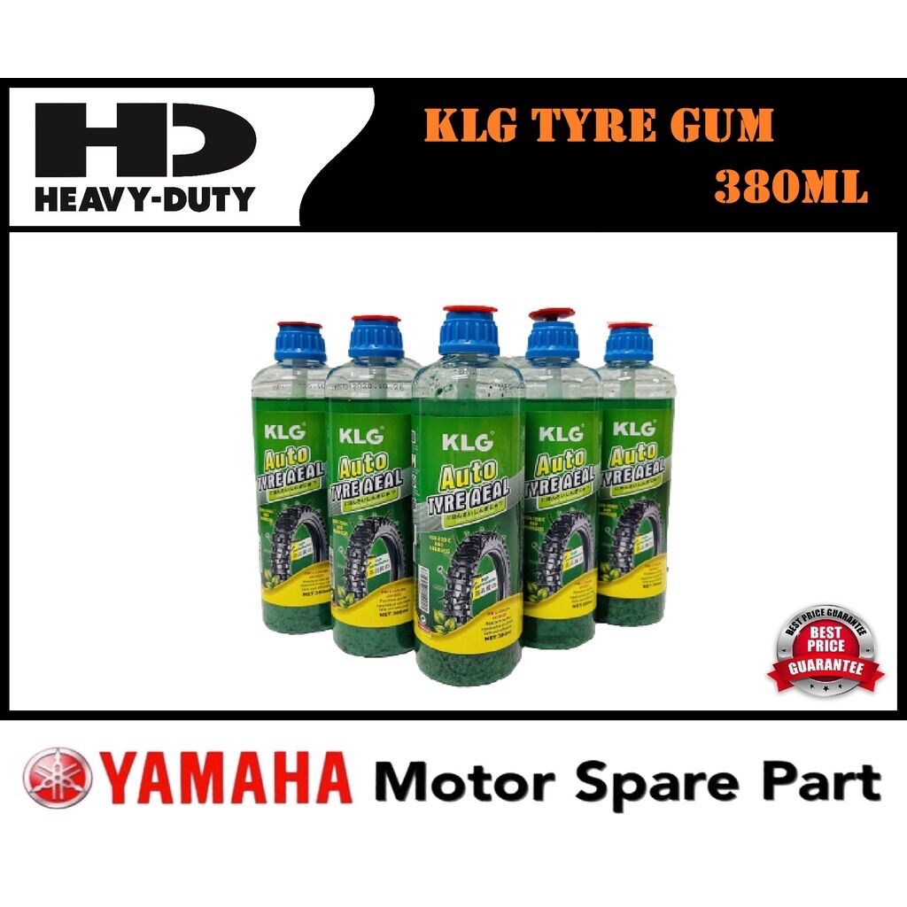 KLG TAYAR GUM 380ML TIRE TUBELESS GUM AUTO REPAIR GUM SET TYRE GUM UBAT ...