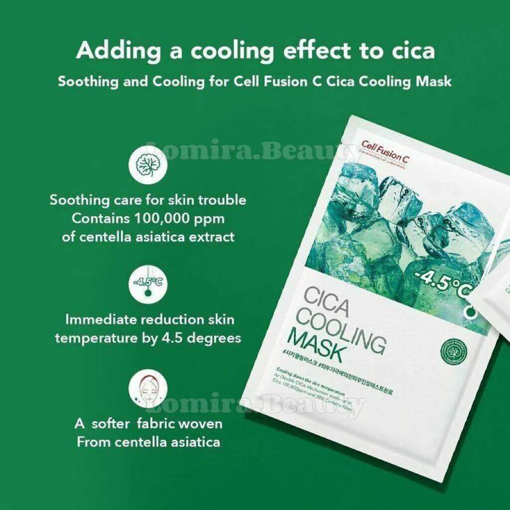 Cell Fusion C First Cooling Mask (5 Pcs)｜Cell Fusion C Cica Cooling ...