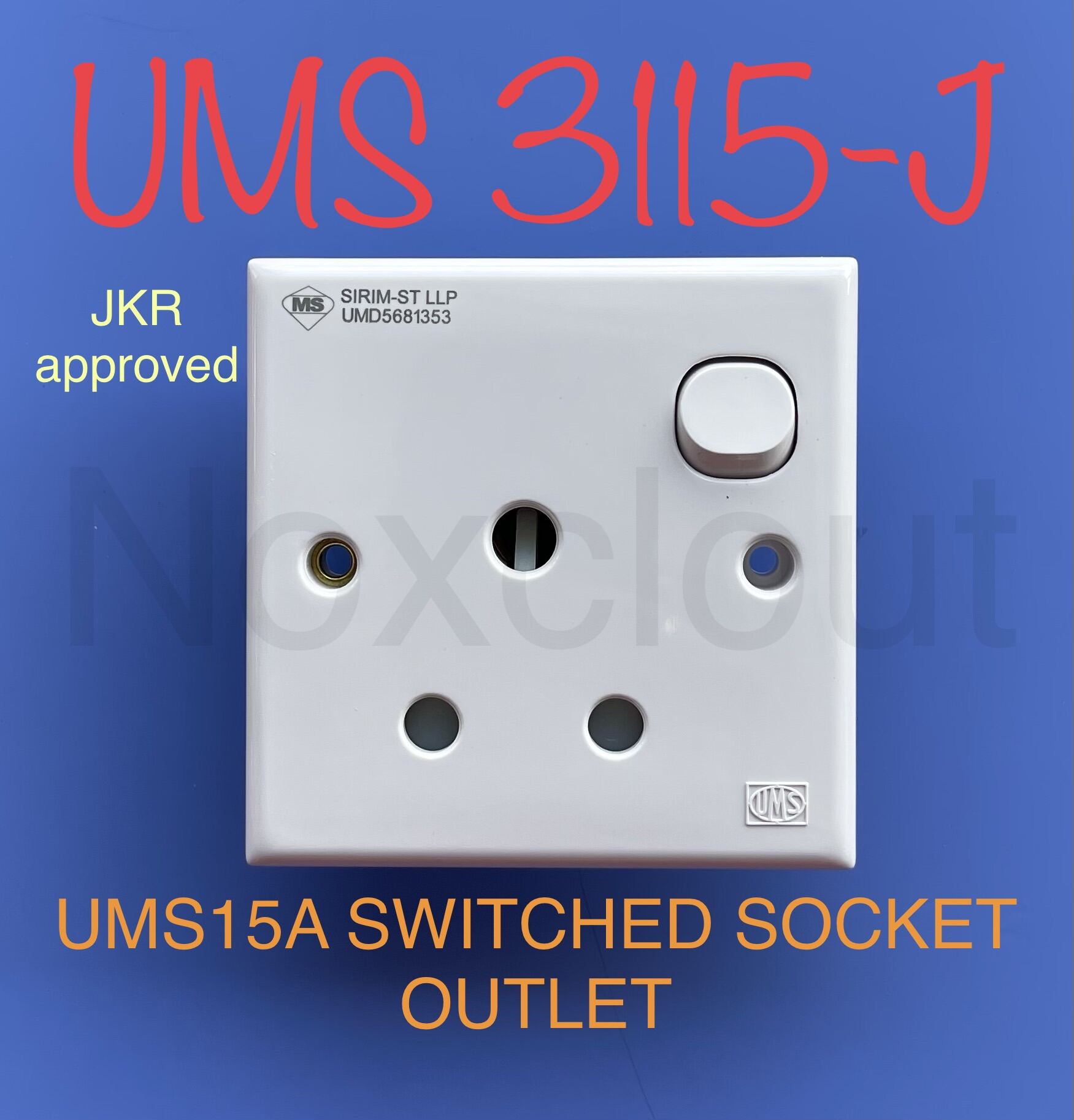 UMS 3115-J 15A 1GANG SWITCHED SOCKET (Sirim approved / JKR approved ...