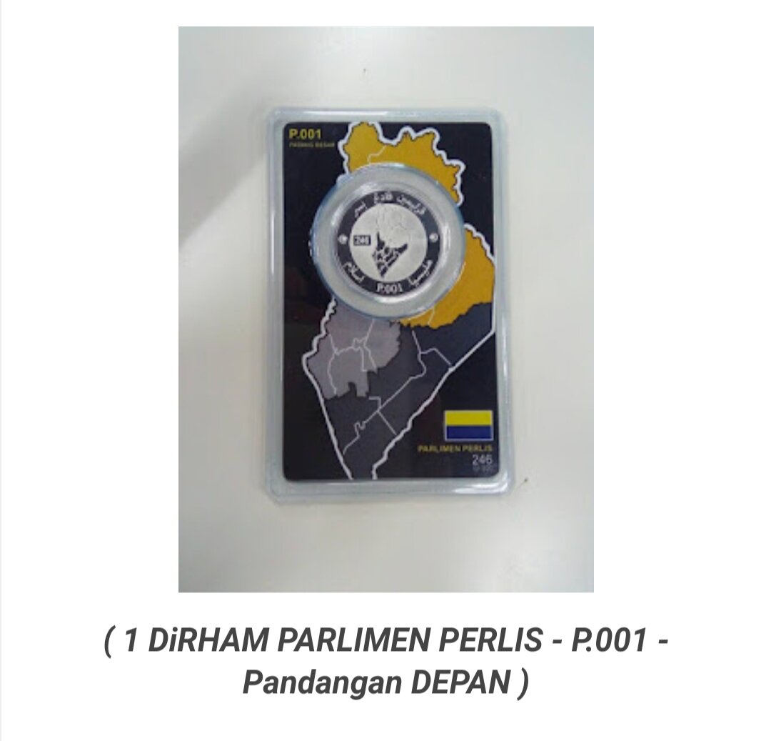 Silver Coin 1D - PARLIMEN, PERLIS - PADANG BESAR P.001 | Lazada