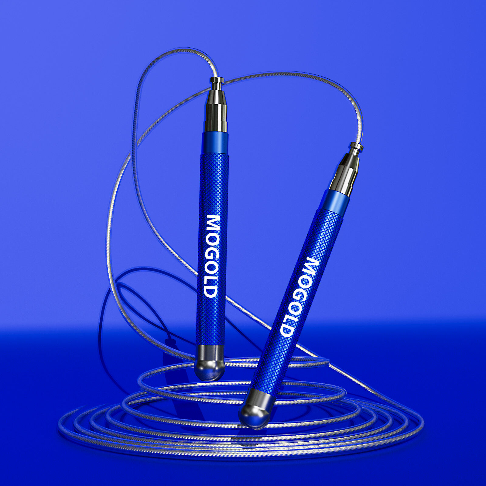 MOGOLD Bearing Jump Rope Speed Competition Self-Locking Steel Wire Rope ...