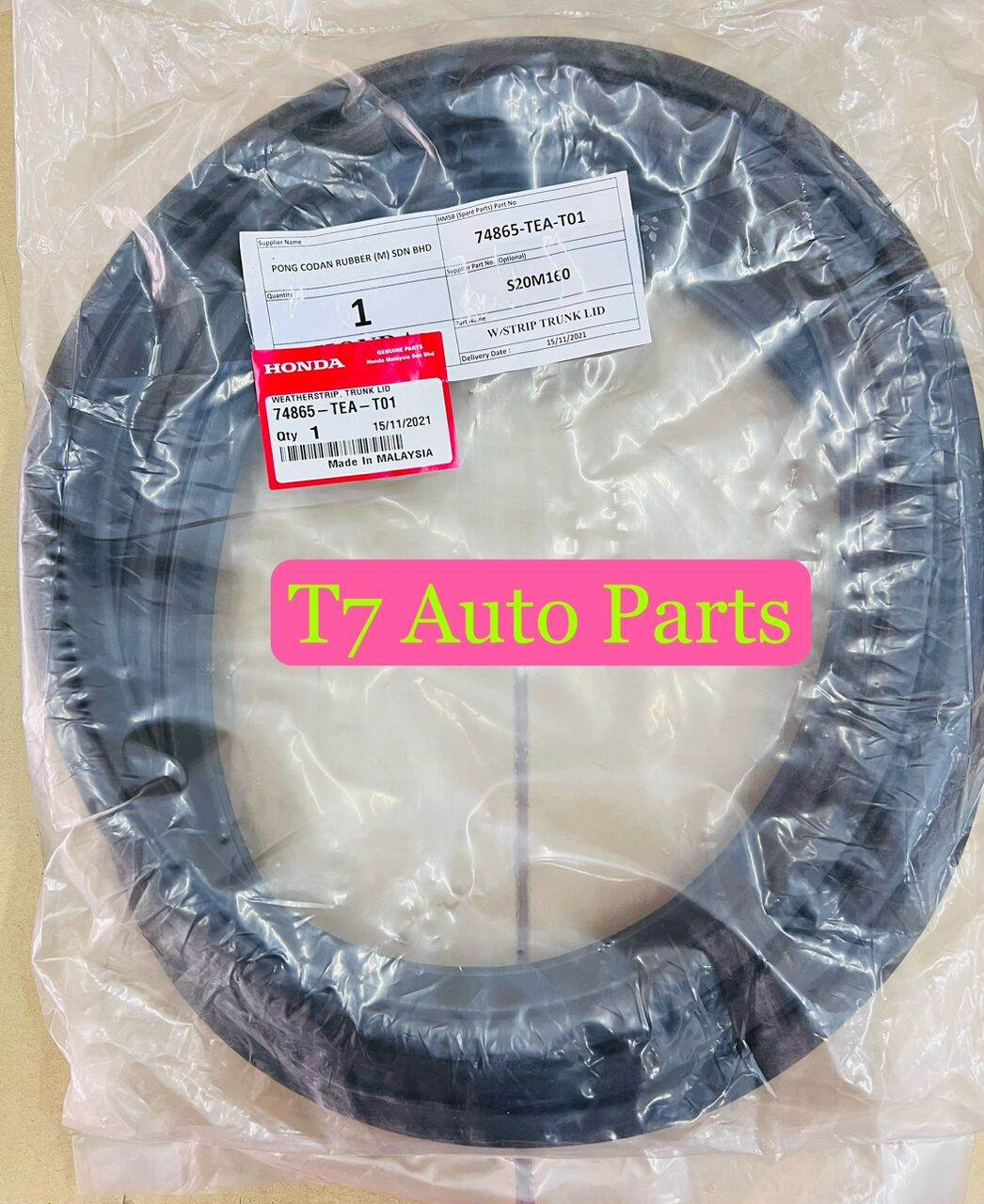 ORIGINAL HONDA CIVIC 2016-2021 FC TEA REAR BONNET RUBBER BELAKANG BOOT ...