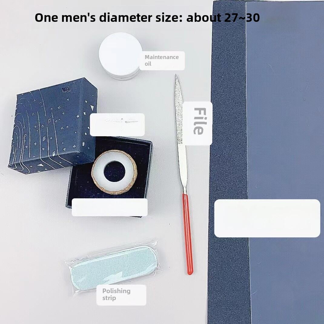 Handmade DIY Homemade White Jade Bodhi Ring Bodhi Fruit Self-Polished ...