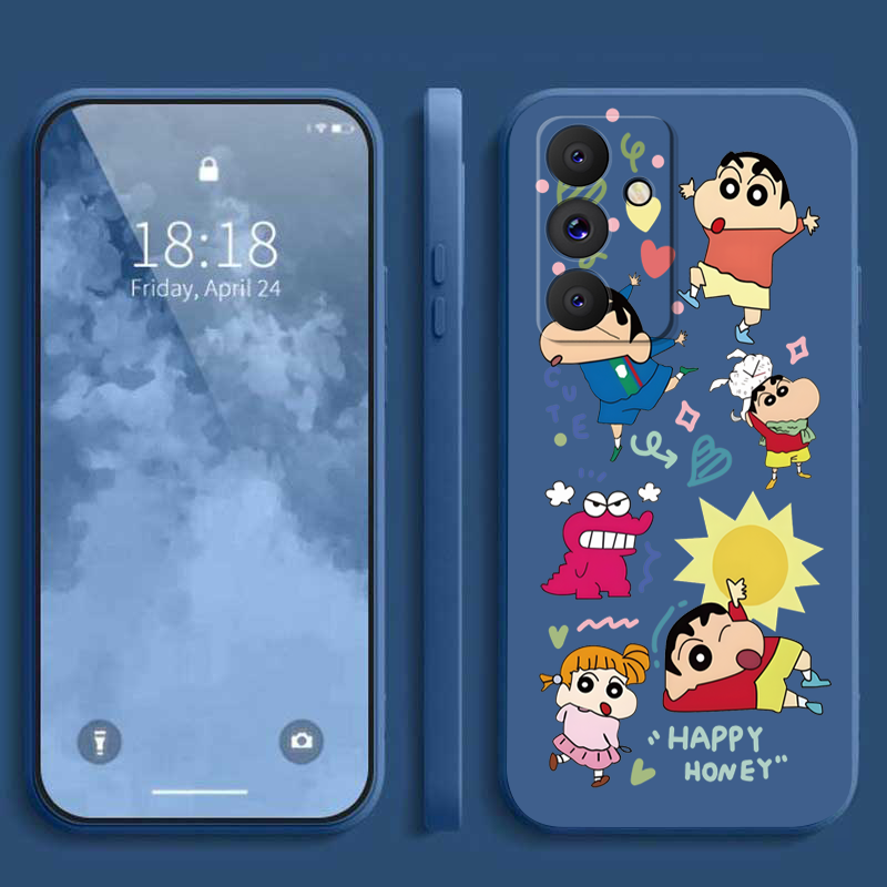 Samsung S25 FE Happy Crayon Shin-chan Matte Soft Case Fun Flexible ...