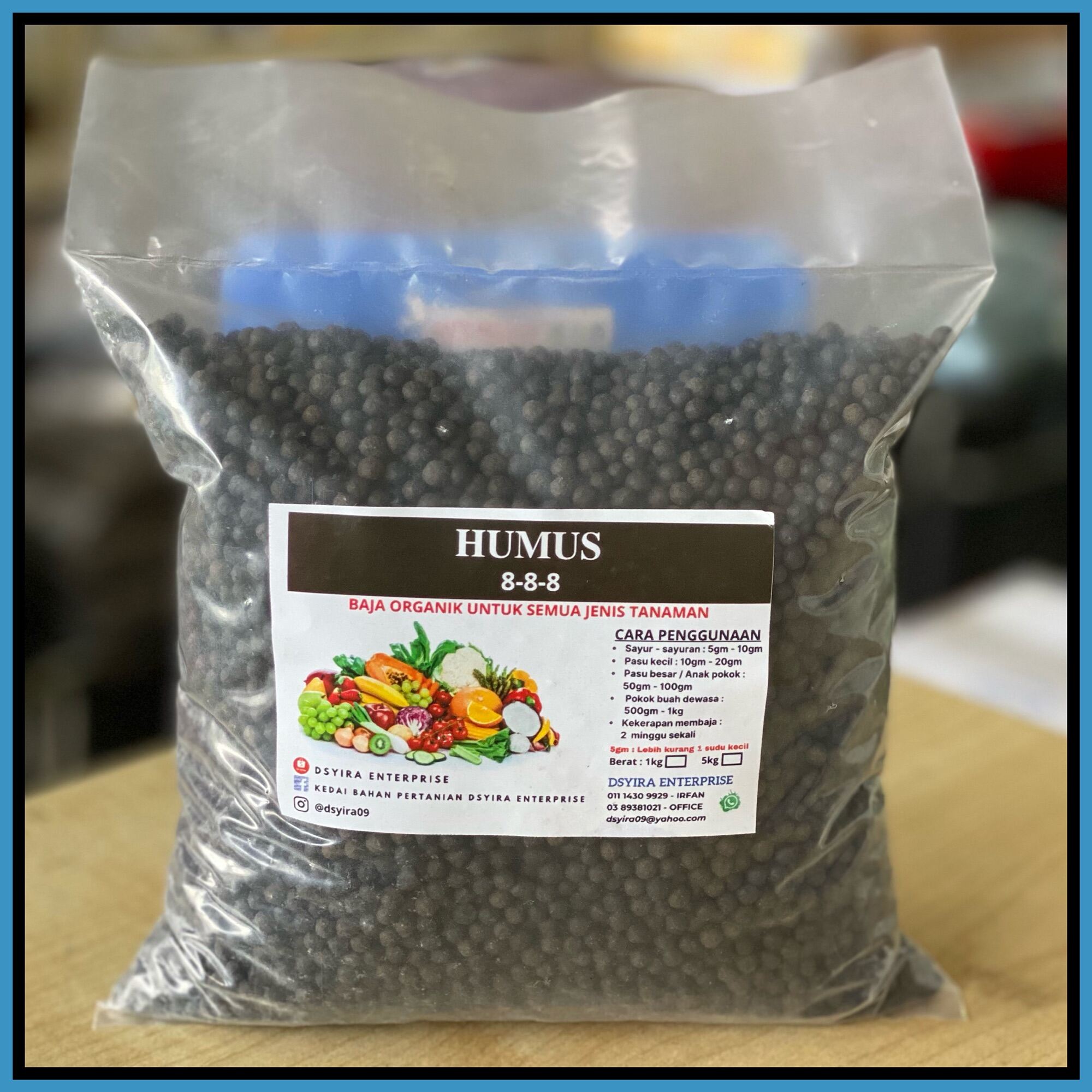 1kg Baja Kopi Humus Organik 8-8-8+3mgo Terbaik(100% Imported) | Lazada