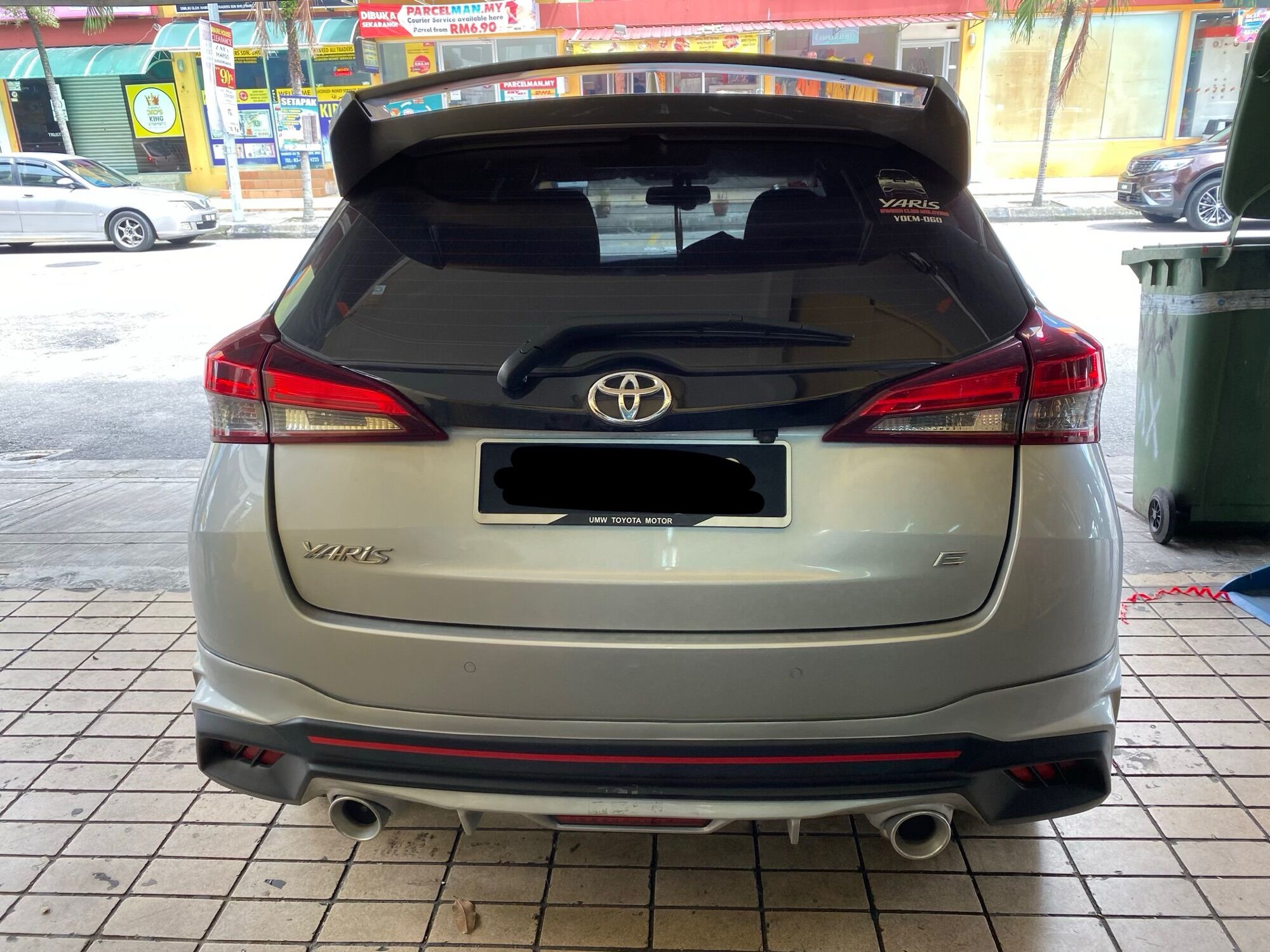 Toyota Yaris 2018 2019 2020 2021 2022 Rear roof top spoiler lip OEM ...