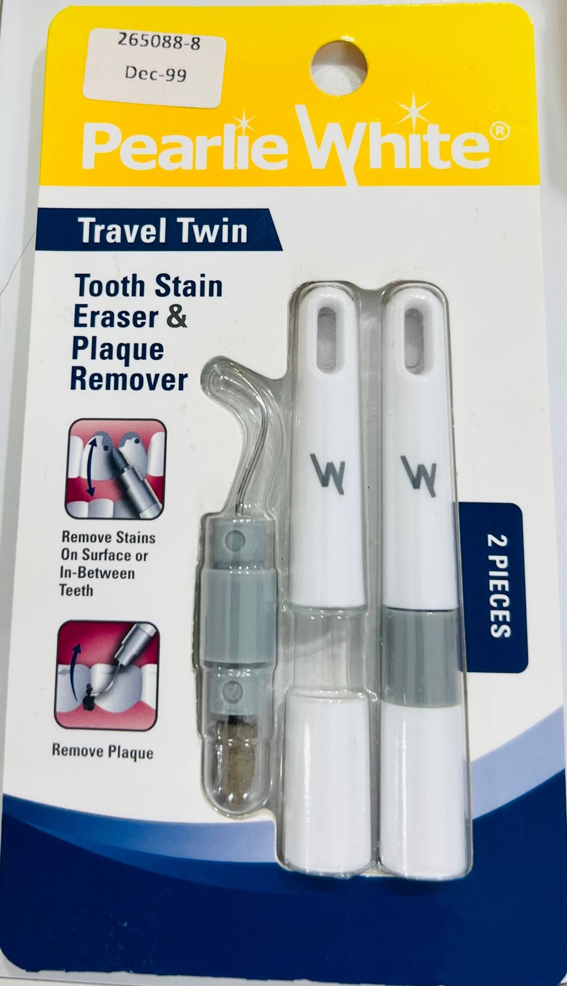 PEARLIE WHITE TOOTH STAIN ERASER & PLAQUE REMOVER (2 PCS) | Lazada