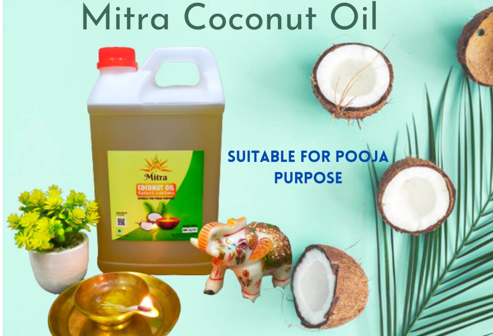 Mitra Coconut Oil 3 Litres | Pooja Oil | Prayer Oil | Lazada