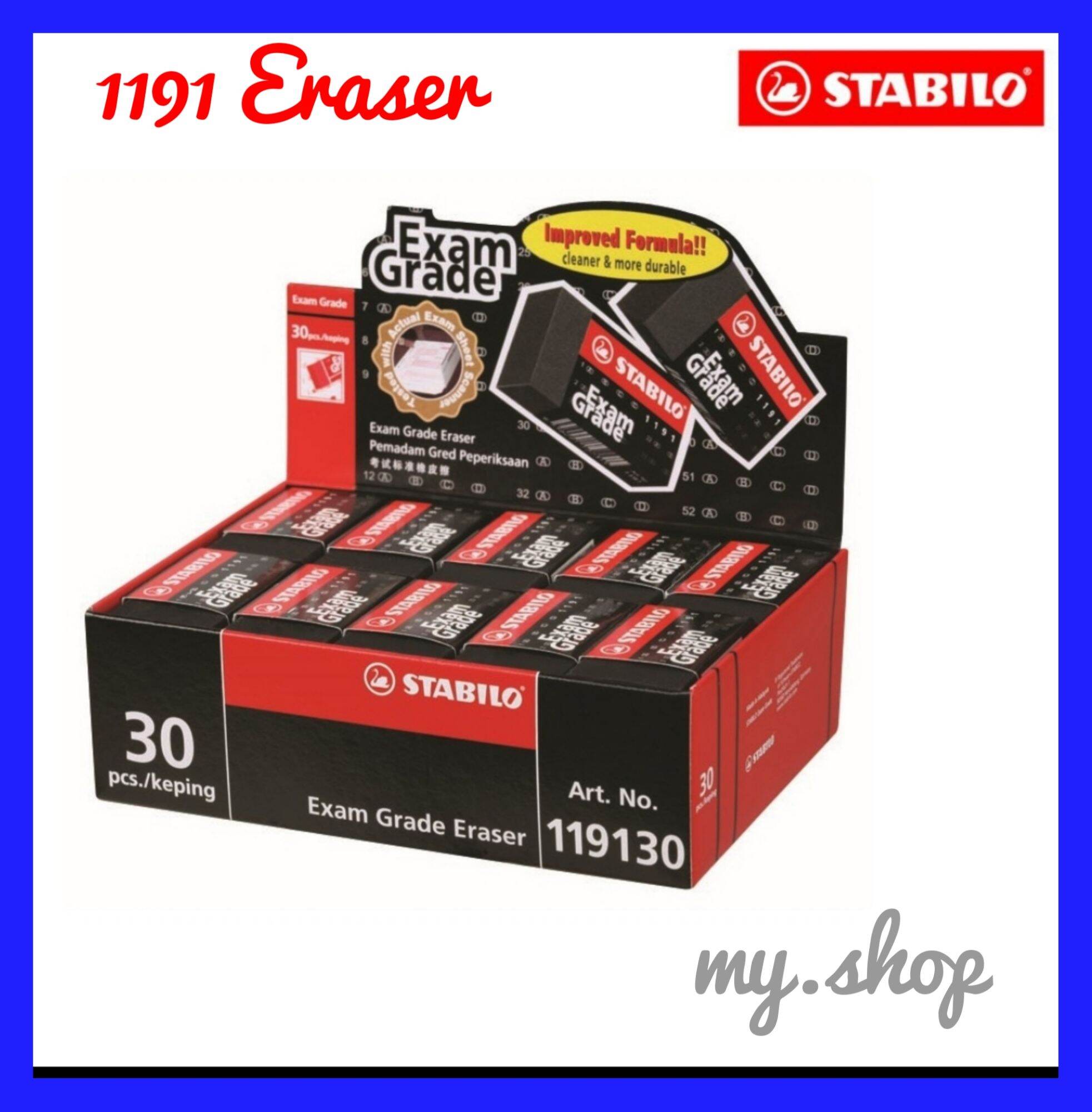 1191E Stabilo Exam Grade Eraser/Pemadam Pensil | Lazada