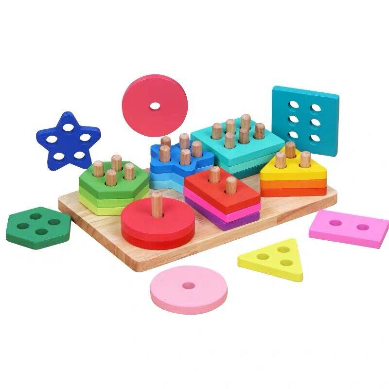 Children's Early Education Shapes Matching Building Blocks Men's and ...