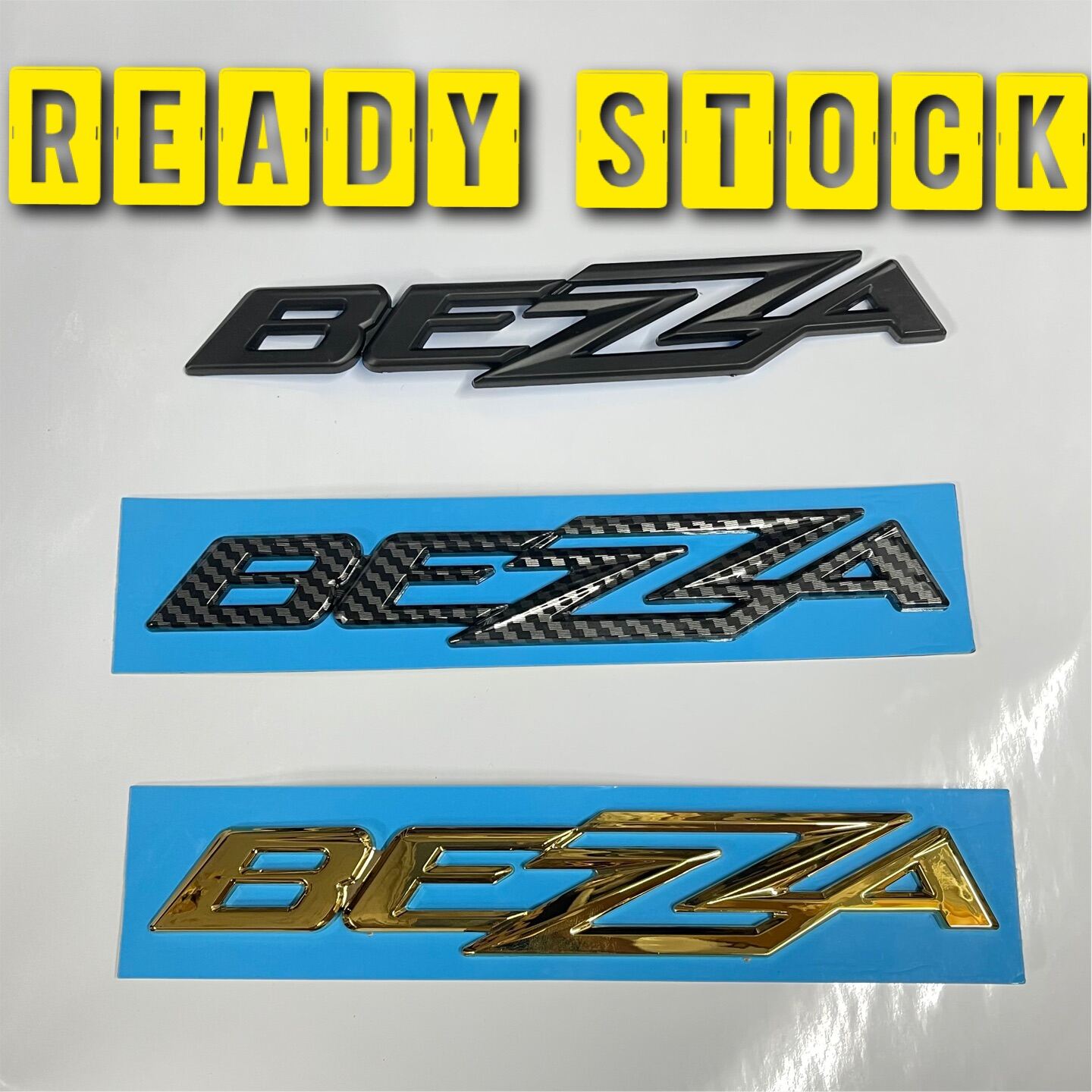 Perodua bezza emblem hitam carbon gold | Lazada