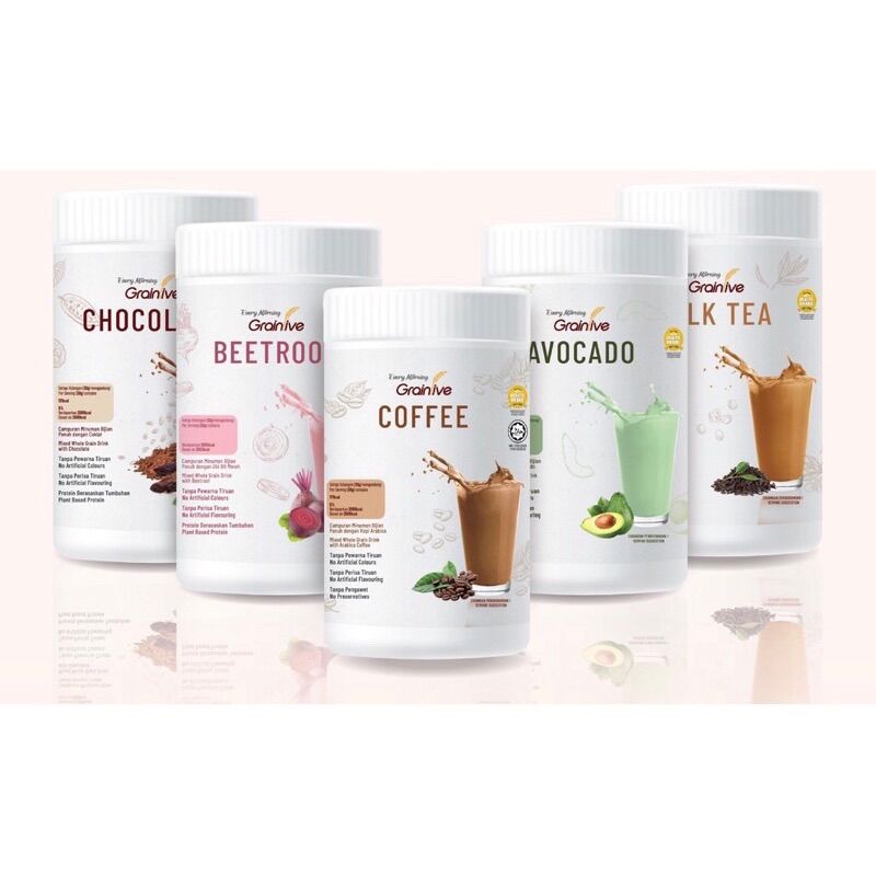 Grainlive Chocolate/Coffee/Milk Tea/Beetroot/Avocado Meal replacement ...
