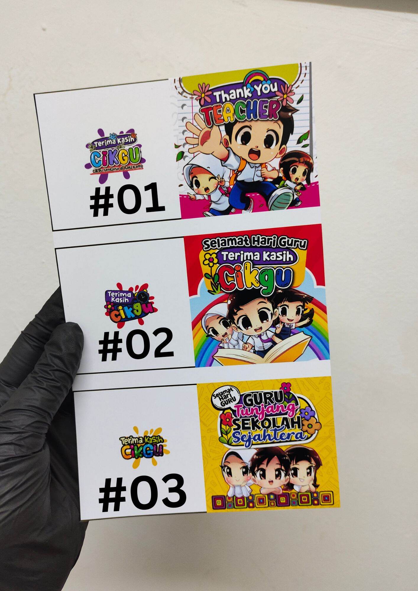 Kad Ucapan Selamat Hari Guru Kad Ucapan Terima Kasih Cikgu T Card Hari Guru Teacher Day