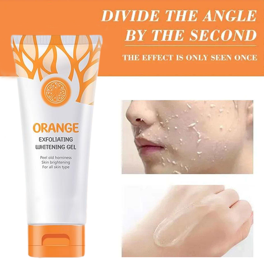 Orange Exfoliating Whitening Gel Face Scrub Facial Exfoliating Gel Body ...