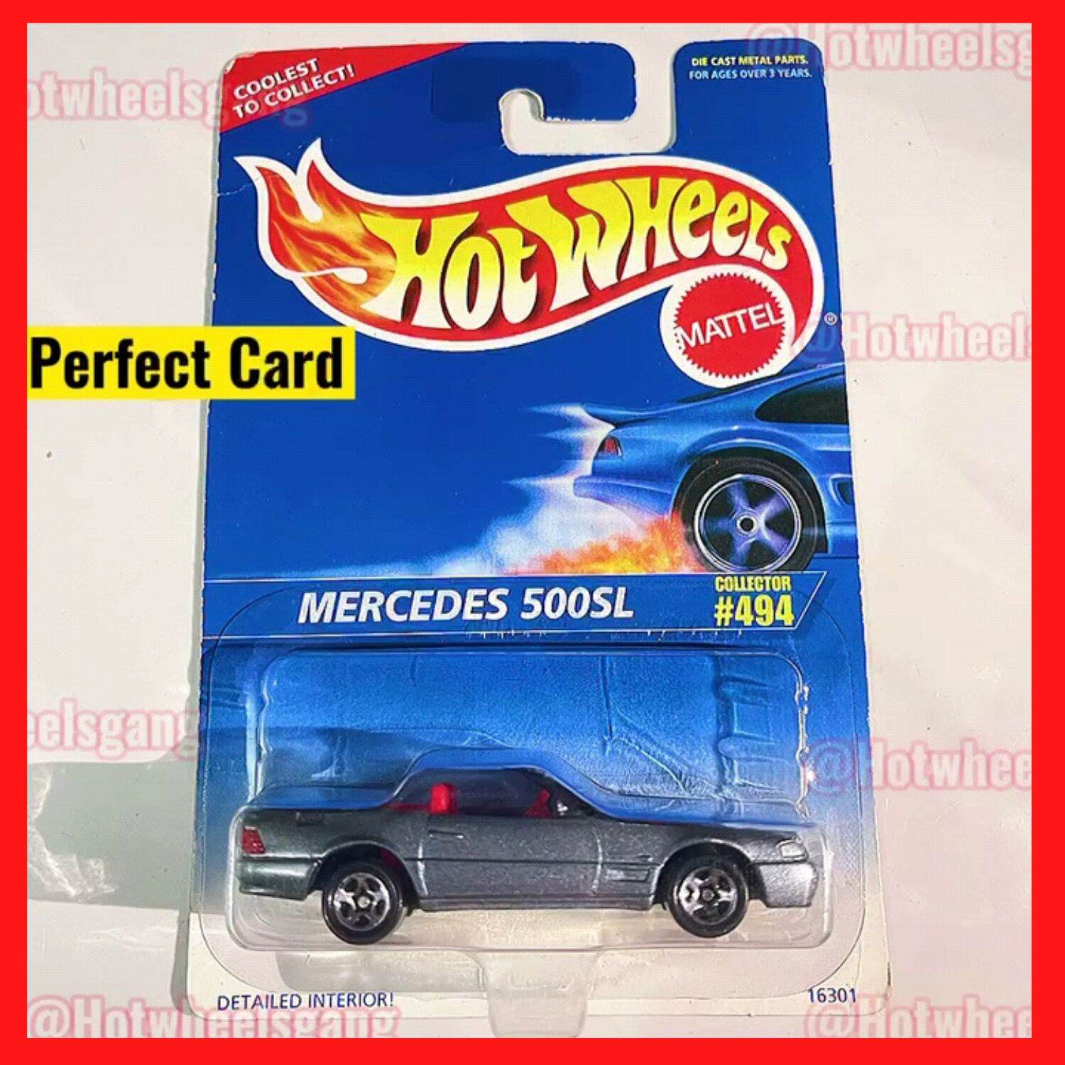 Hot Wheel Mercedes 500SL Cars Detailed Interior Mercedes 500 SL Diecast ...