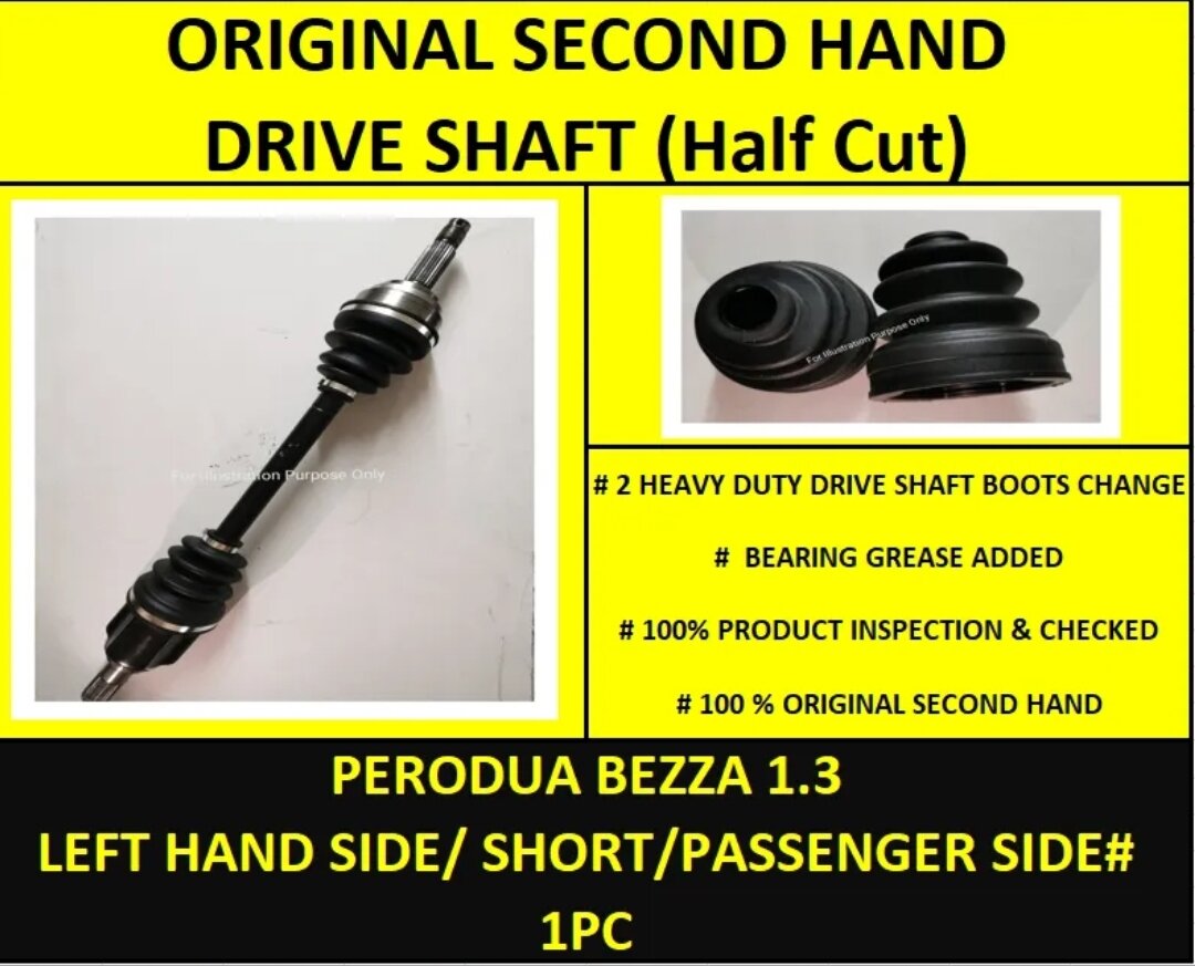 Original Secondhand- Perodua Bezza 1.3 Drive Shaft -Short/Left Hand ...