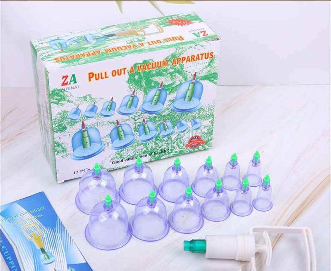ZA pull out a vacuum apparatus 12pcs in a packet真空拔罐器 12个Vacuum Cupping ...