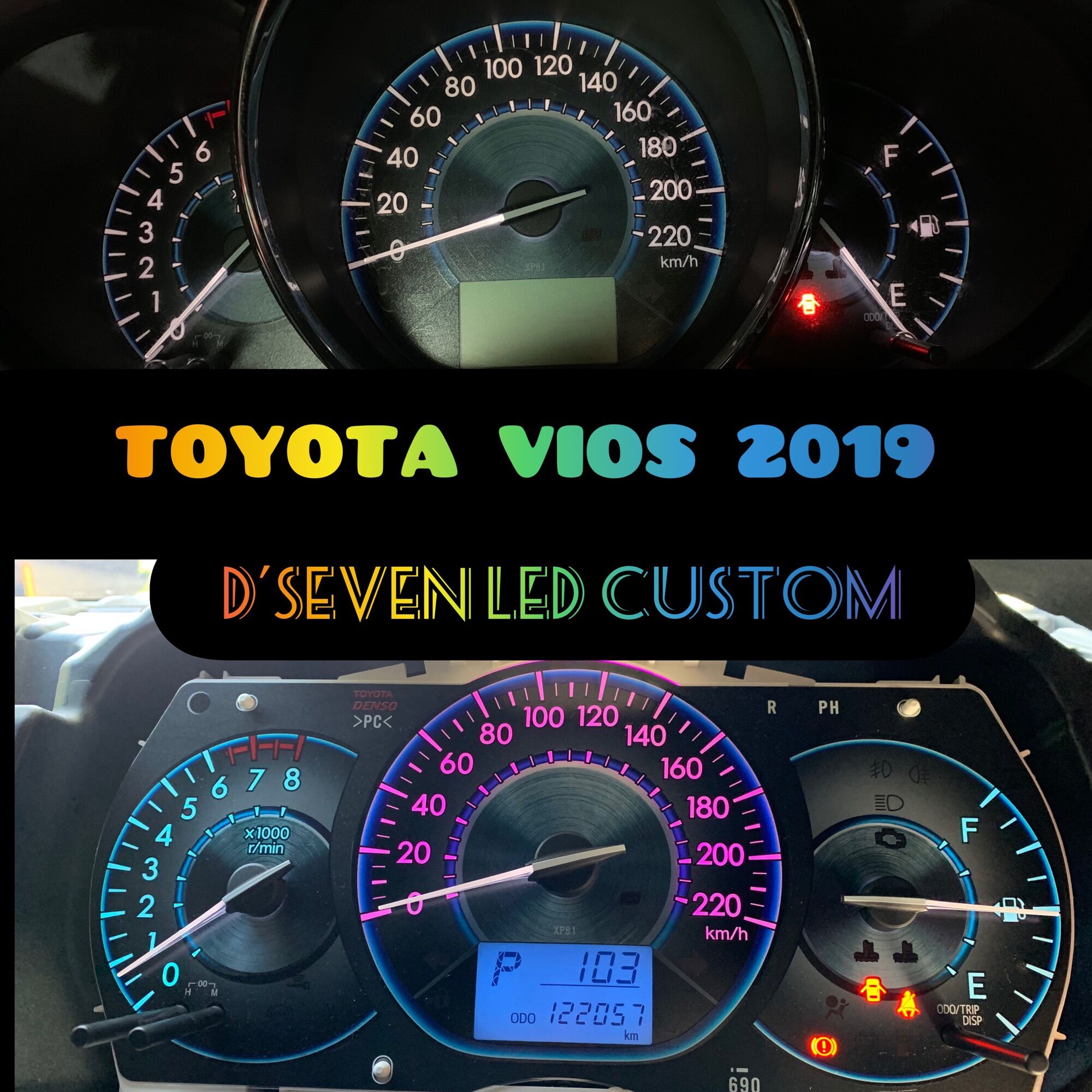 LED METER TOYOTA VIOS 2019 ABOVE | Lazada