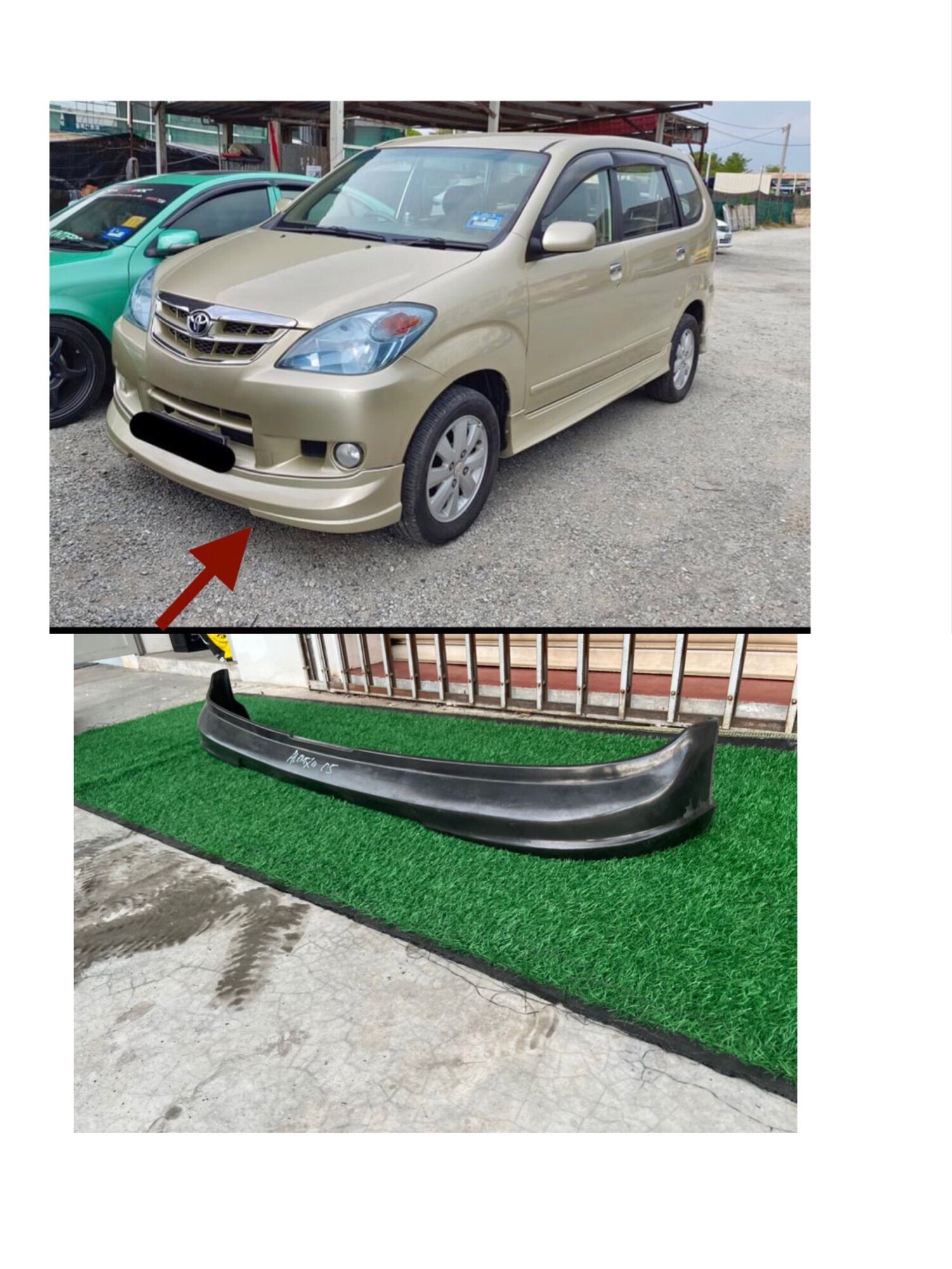 TOYOTA AVANZA FRONT SKIRT PU | Lazada