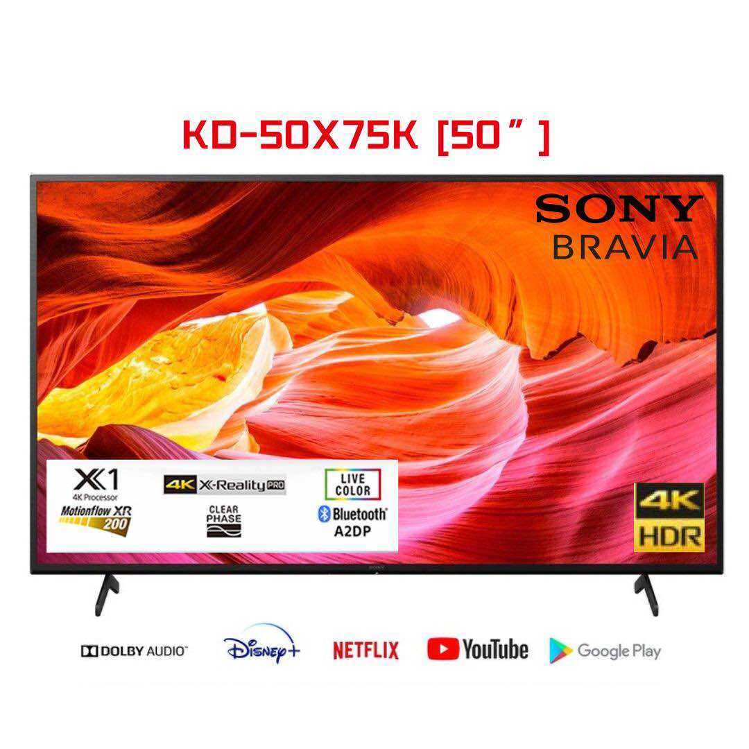 Sony 50”/55”/65” X75K 4K UHD Smart Goggle LED TV KD-50X75K / KD-55X75K / KD-65X75K | Lazada