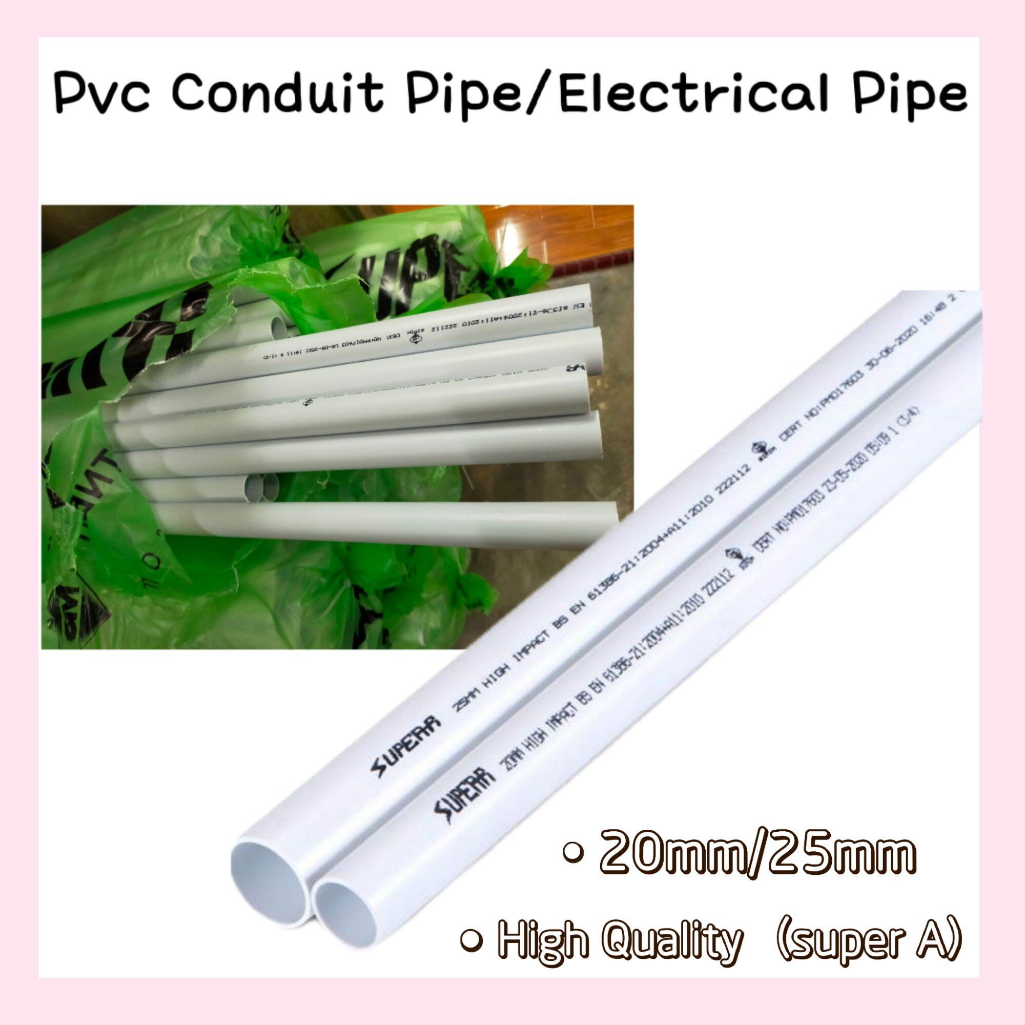 4.5Feet Pvc Conduit Pipe Pipe Electrical 20mm 25mm | Lazada