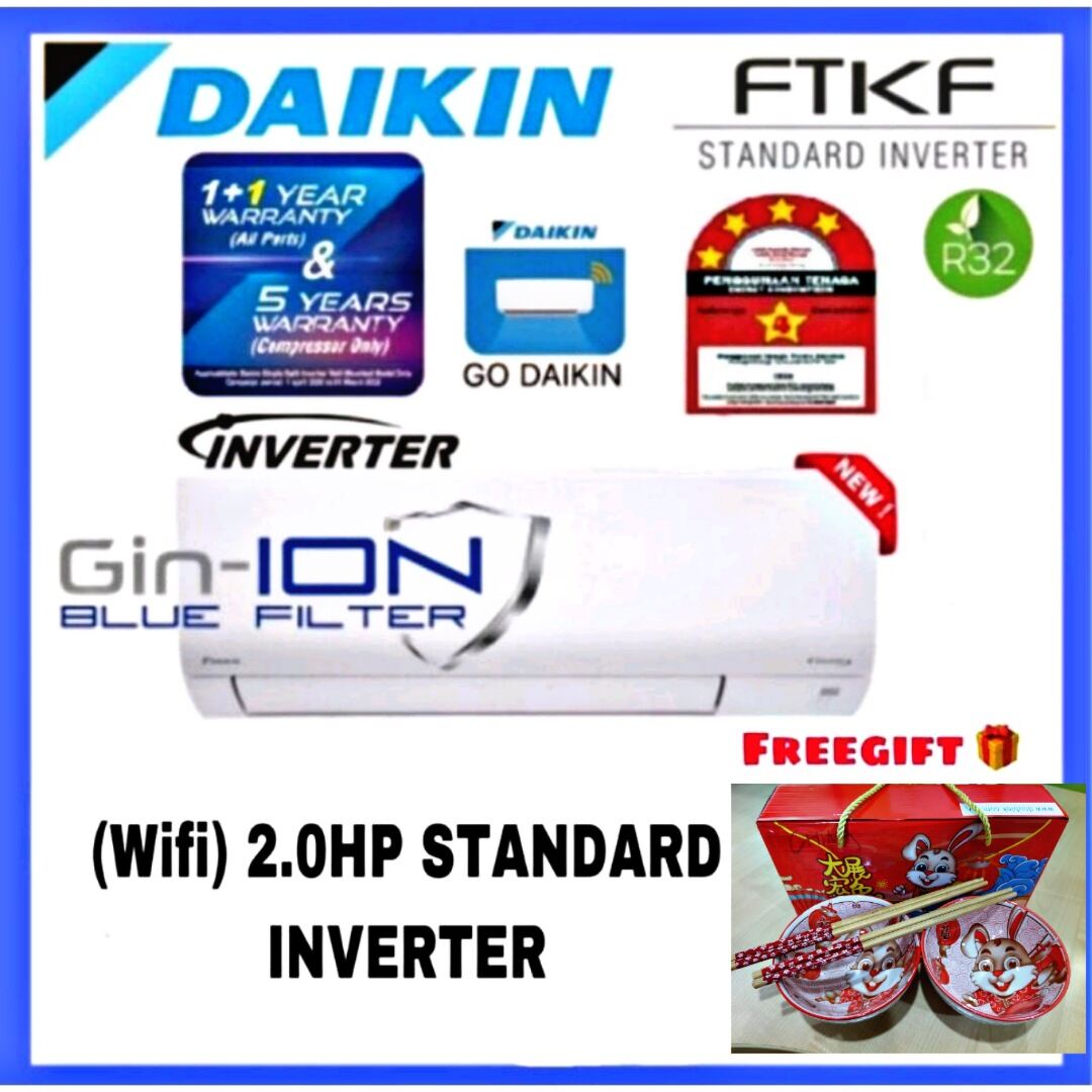 (JB)DAIKIN 2.0HP STANDARD INVERTER R32 AIR-CONDITIONER FTKF SERIES ...