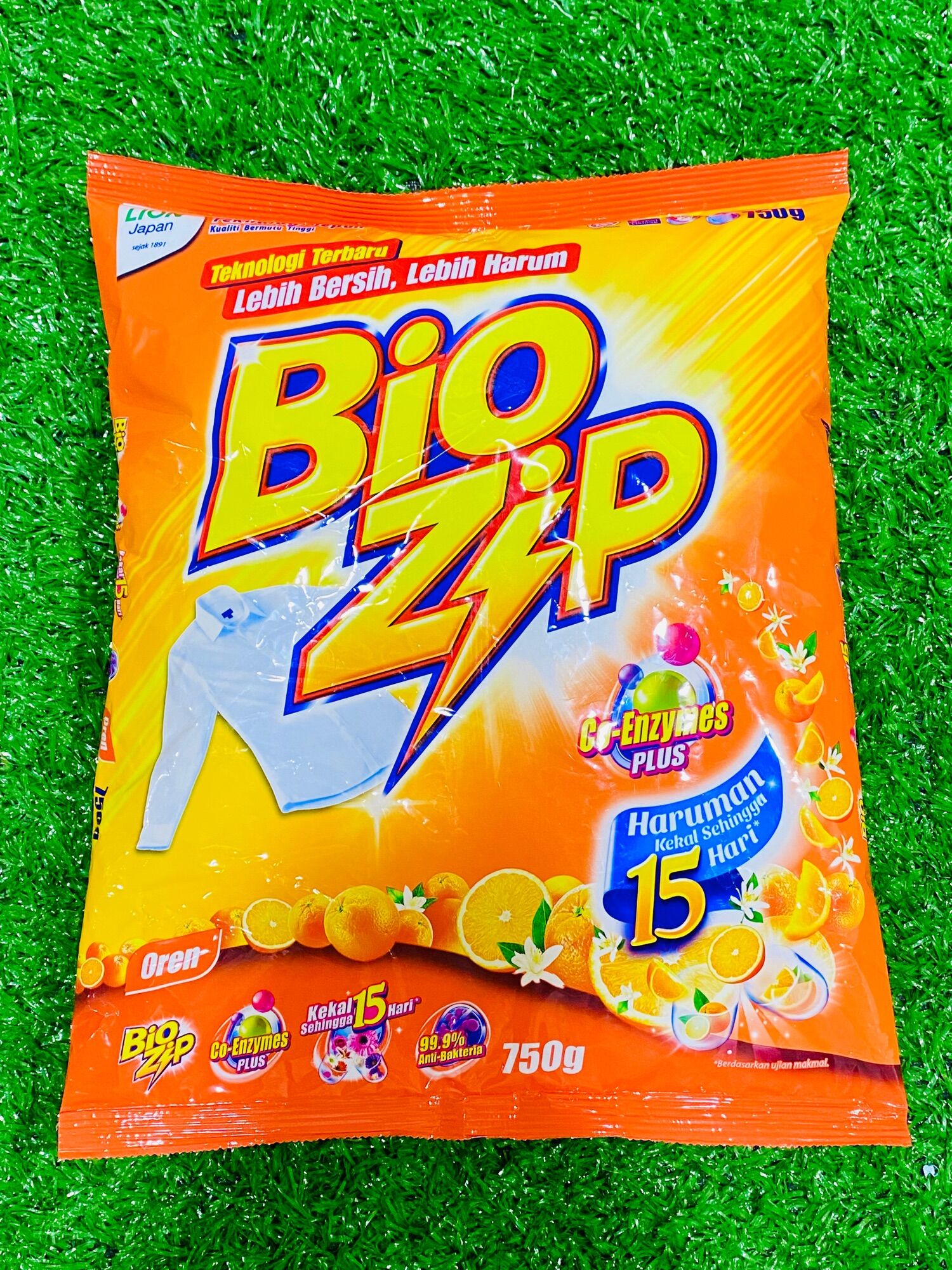 BIO ZIP DETERGENT POWDER 750g [Laundry Powder Detergent] [Serbuk ...