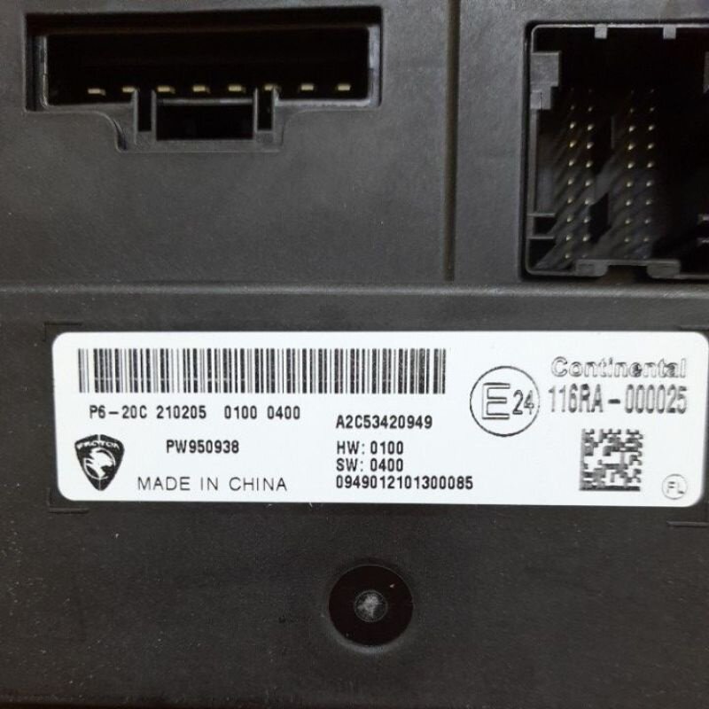 BCM PROTON EXORA BOLD - PW950938 [0938] BODY CONTROL MODULE / Control ...