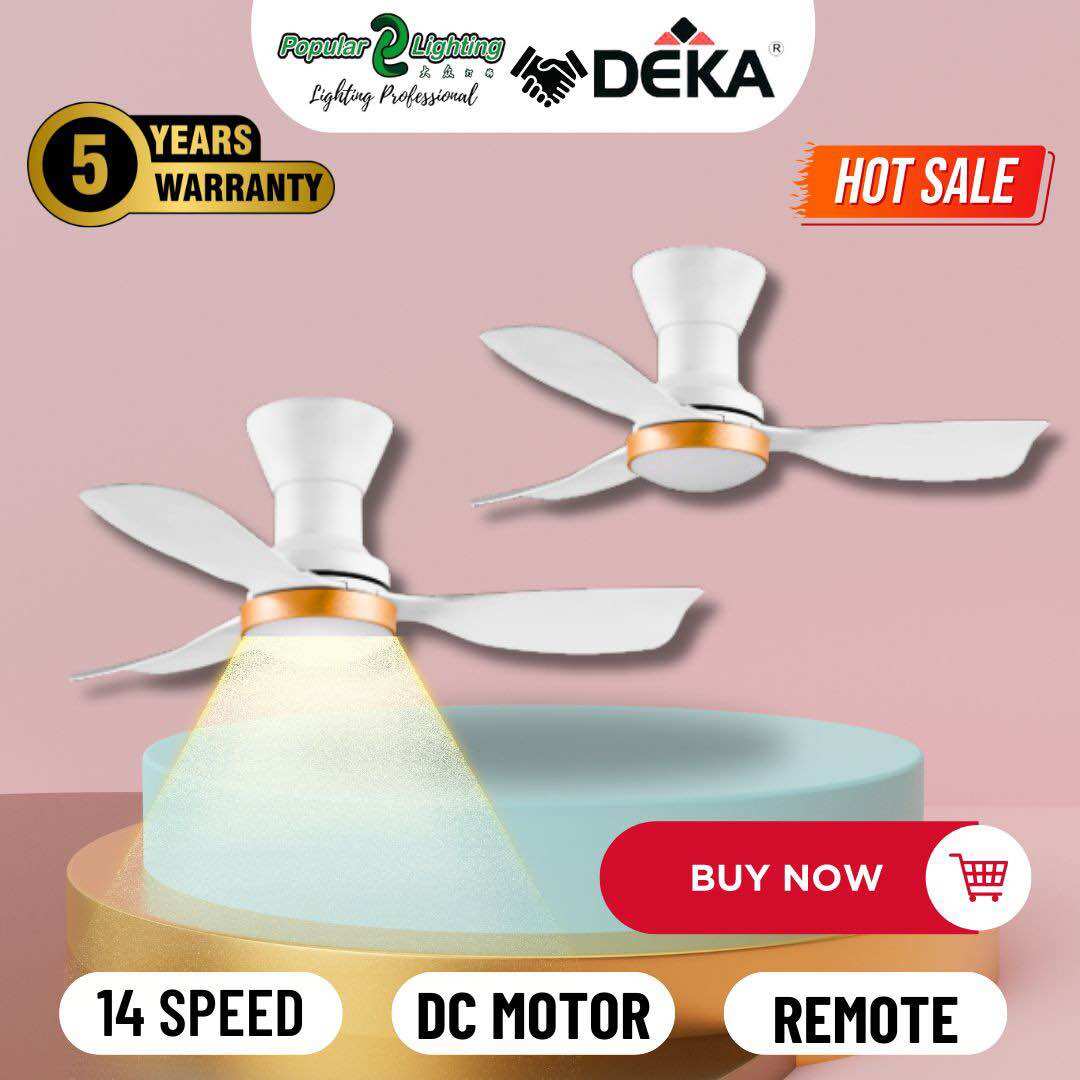 Deka Concept Mini 22” 34” 42” DC motor 7 Speed Ceiling fan / Kipas ...