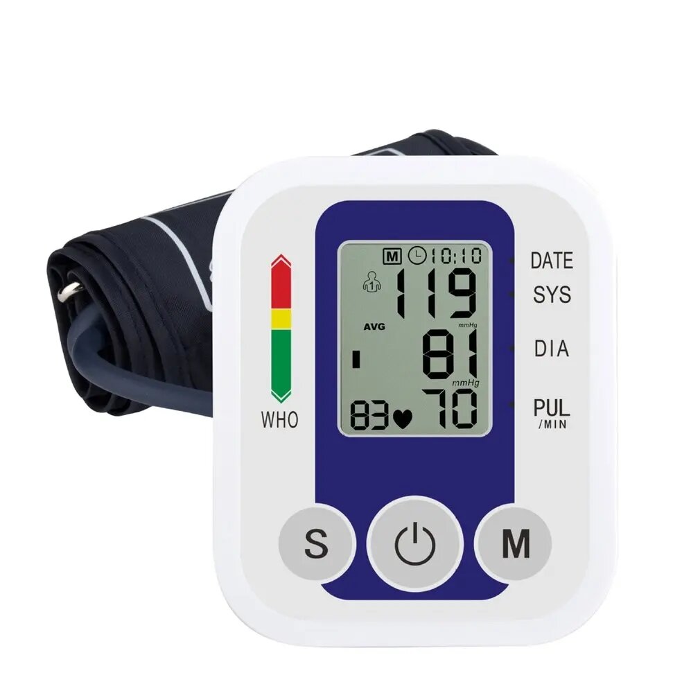 NEW Upper Arm Blood Pressure Monitor Automatic Tonometer LED Digital ...