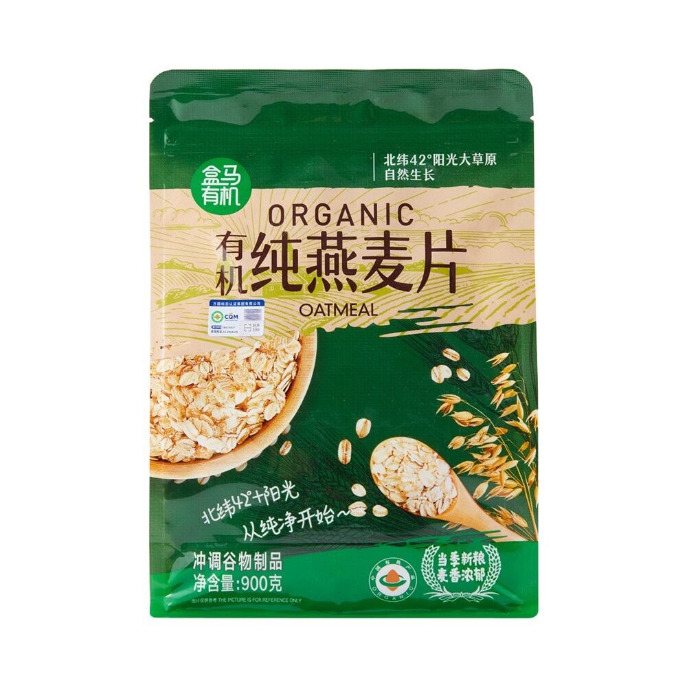 Freshippo Organic Pure Oatmeal 900G New Grain in the Season Inner ...