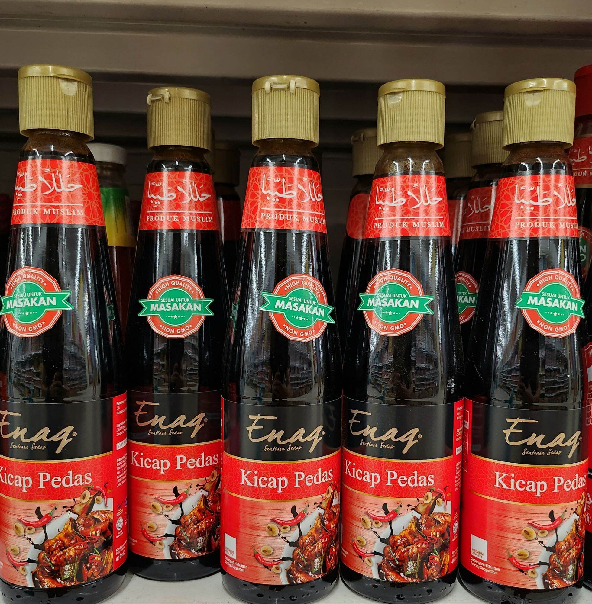 ENAQ Kicap Pedas HALAL (Spicy Sweet Soy Sauce) 410ml By PenangToGo | Lazada