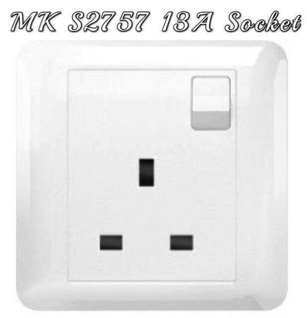 READY STOCK!!! MK S2757 13A Socket / MK S2893 15A Switch Socket | Lazada
