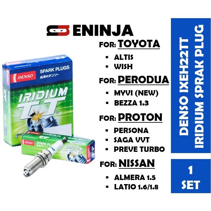 【100% ORIGINAL】DENSO Iridium Power IXEH22TT Spark Plug For Proton ...