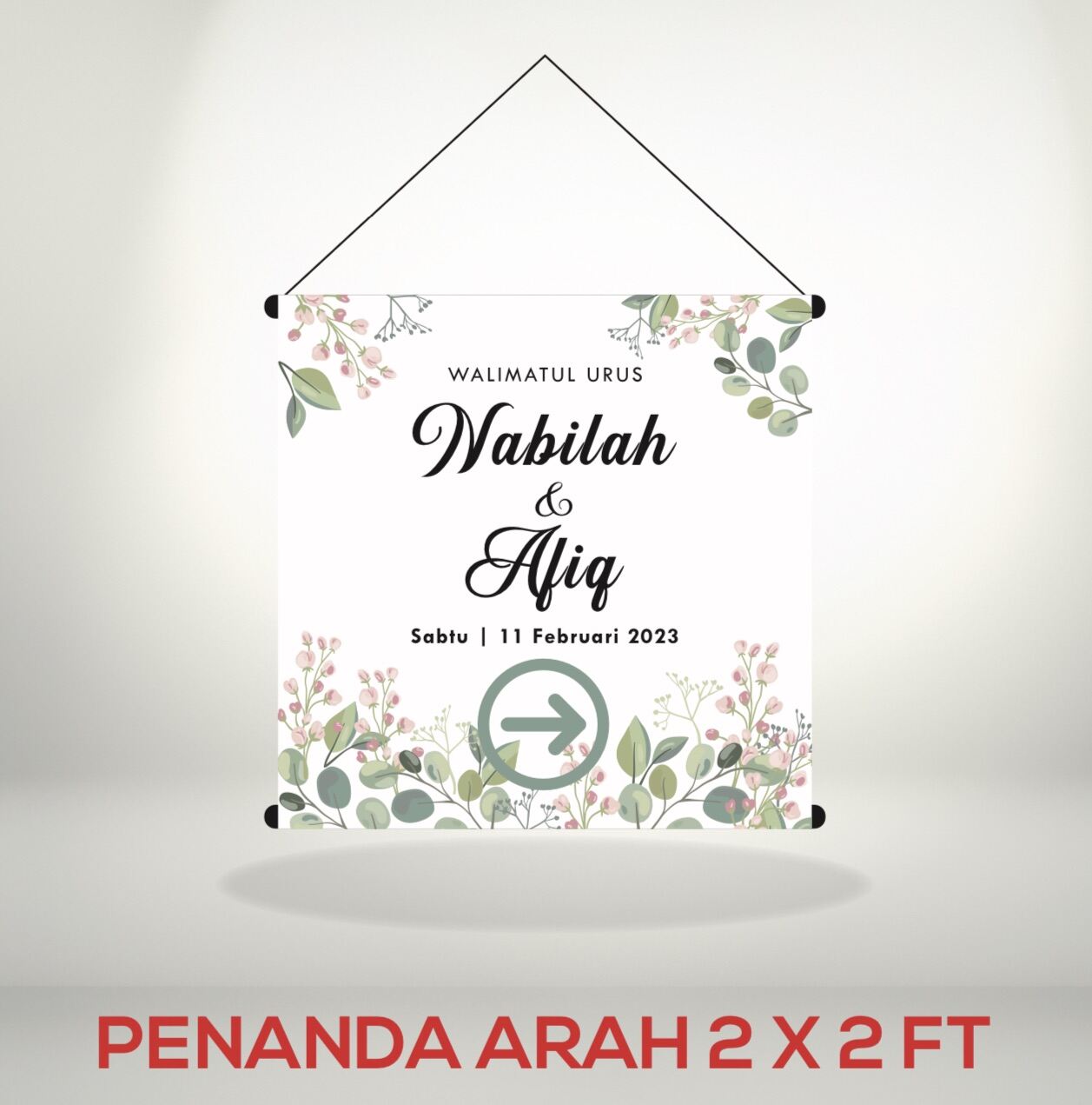 PENUNJUK ARAH 2x2ft. BELI 4 PERCUMA 1PCS. MINIMUM PEMBELIAN 2PCS ...