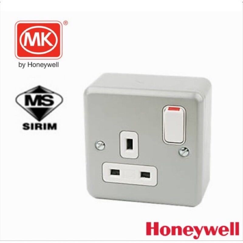 MK ELECTRICAL HEAVY DUTY 1G / 2G METAL CLAD SWITCH SOCKET 13A | Lazada