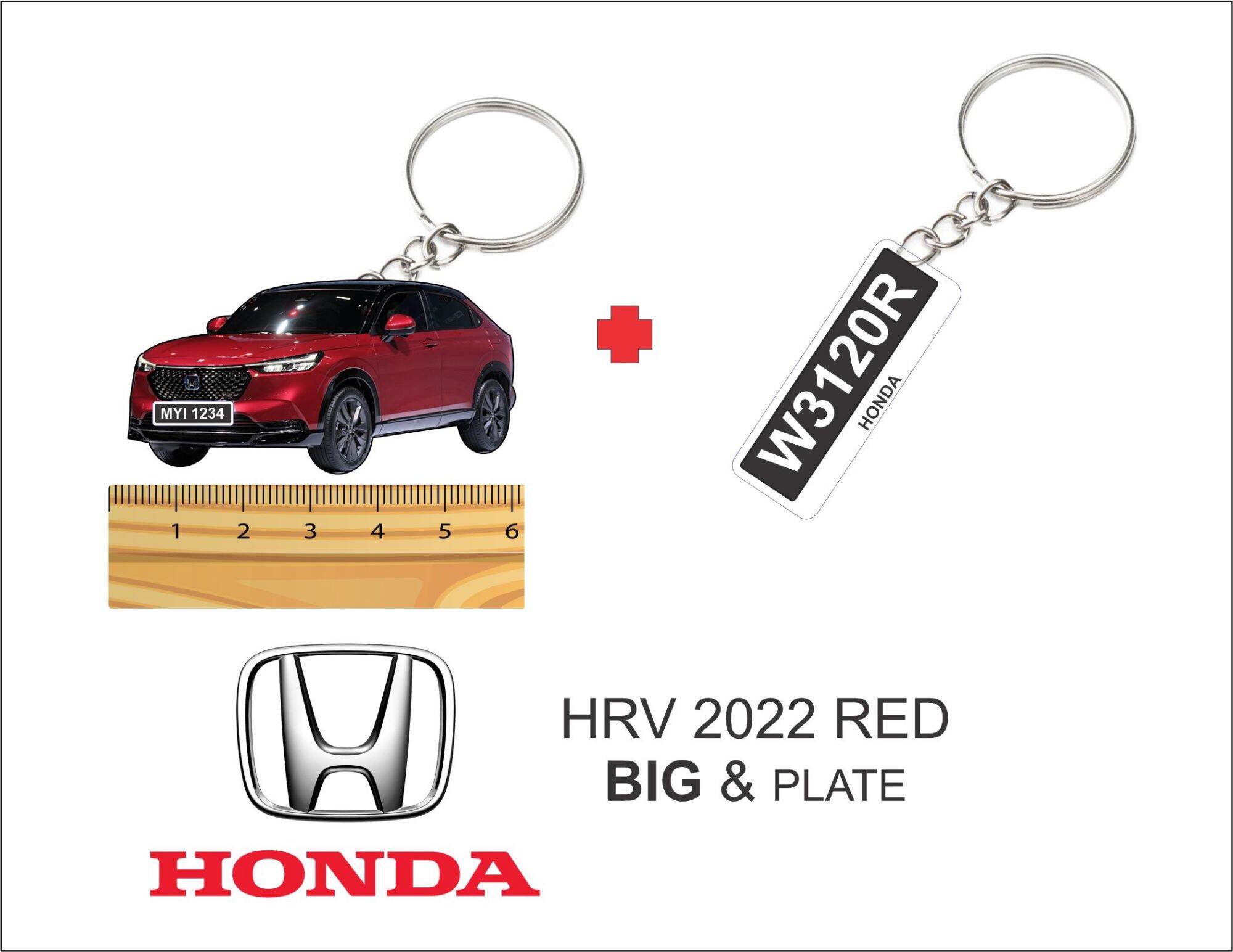 honda Hrv 2022 red keychain hr-v (2d) | Lazada