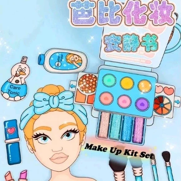 Paper Doll Makeup kit Paper Doll Book/Mainan kertas patung kanak/mainan ...