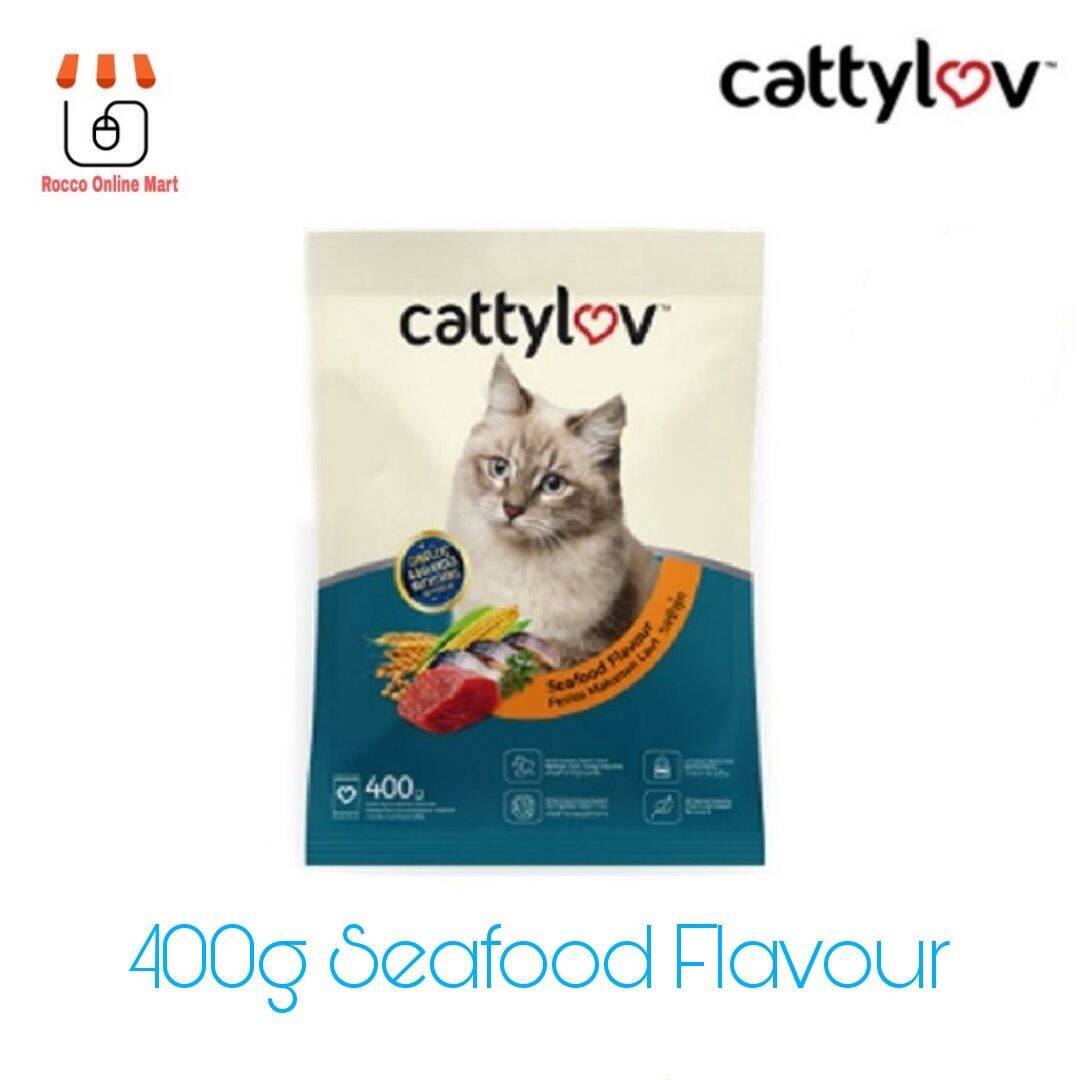 CATTYLUV CAT FOOD (SEAFOOD/TUNA) 400G - PEK JIMAT | Lazada