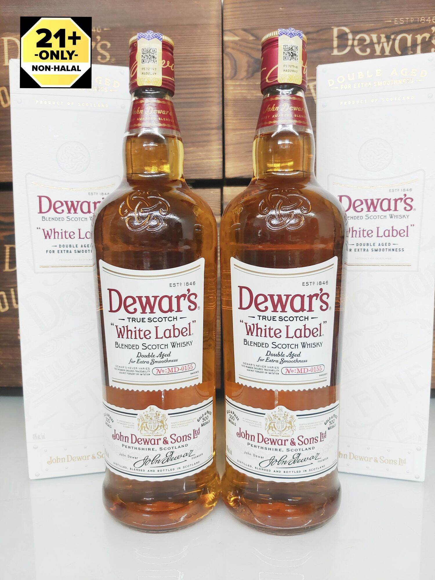 Dewar's White Label Double Age For Extra Smoothness Scotch Whisky 1L ...